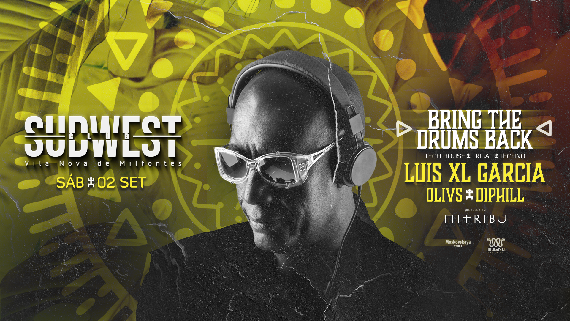 BRING THE DRUMS BACK - LUIS XL GARCIA at Sudwest Club, アルガルヴェ