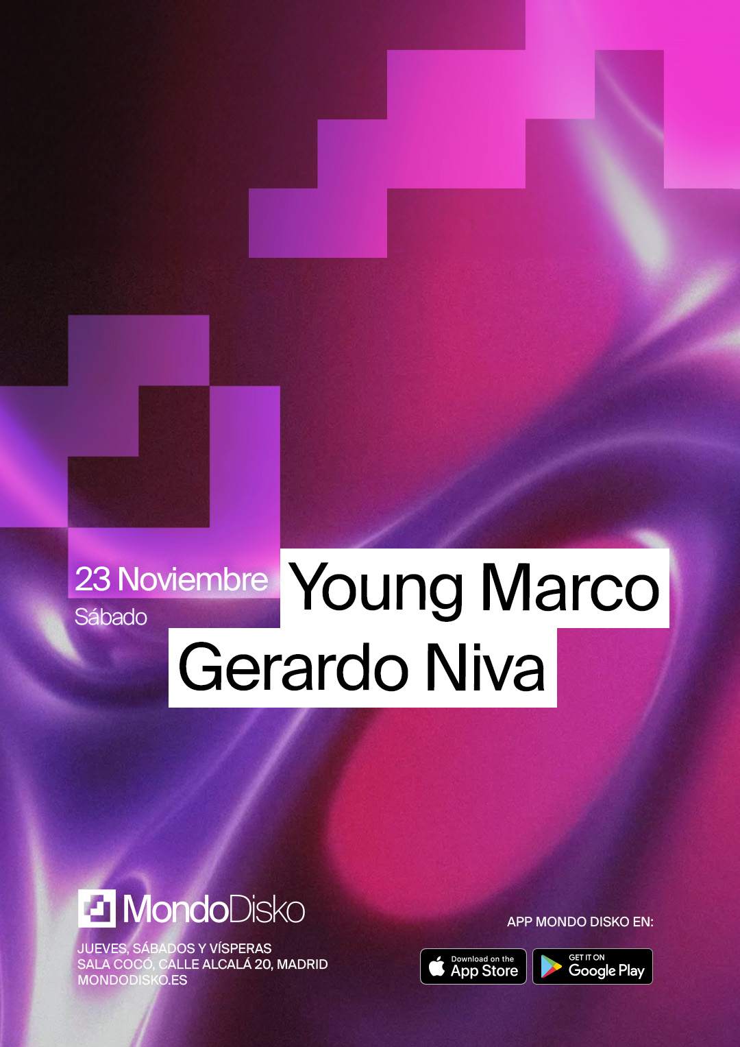 Young Marco / Gerardo Niva at Mondo, Madrid