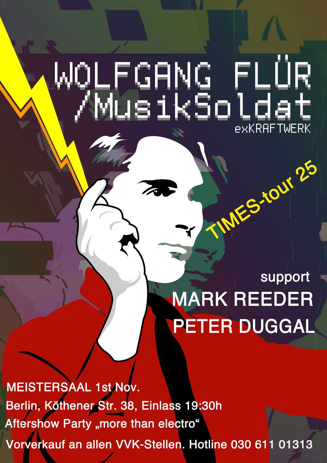 Wolfgang Flür (ex-member of KRAFTWERK!) live in BERLIN & support Mark ...