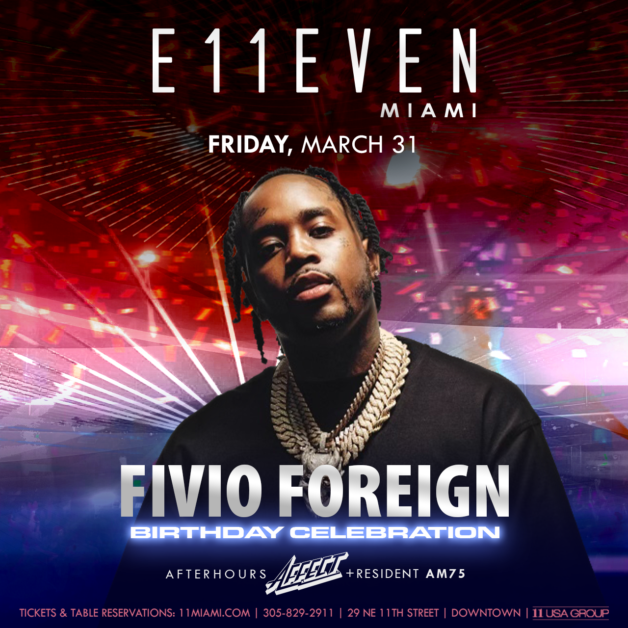 Fivio Foreign at E11EVEN MIAMI & ROOFTOP, Miami
