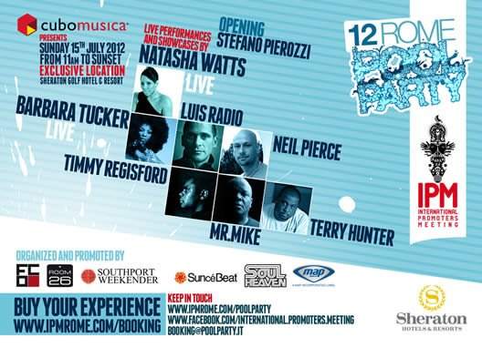 Rome Pool Party 2012 at Sheraton Golf Parco dè Medici, Rome