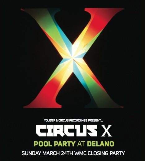 Circus X 10 Year Anniversary Pool Party bei Delano Hotel, Miami