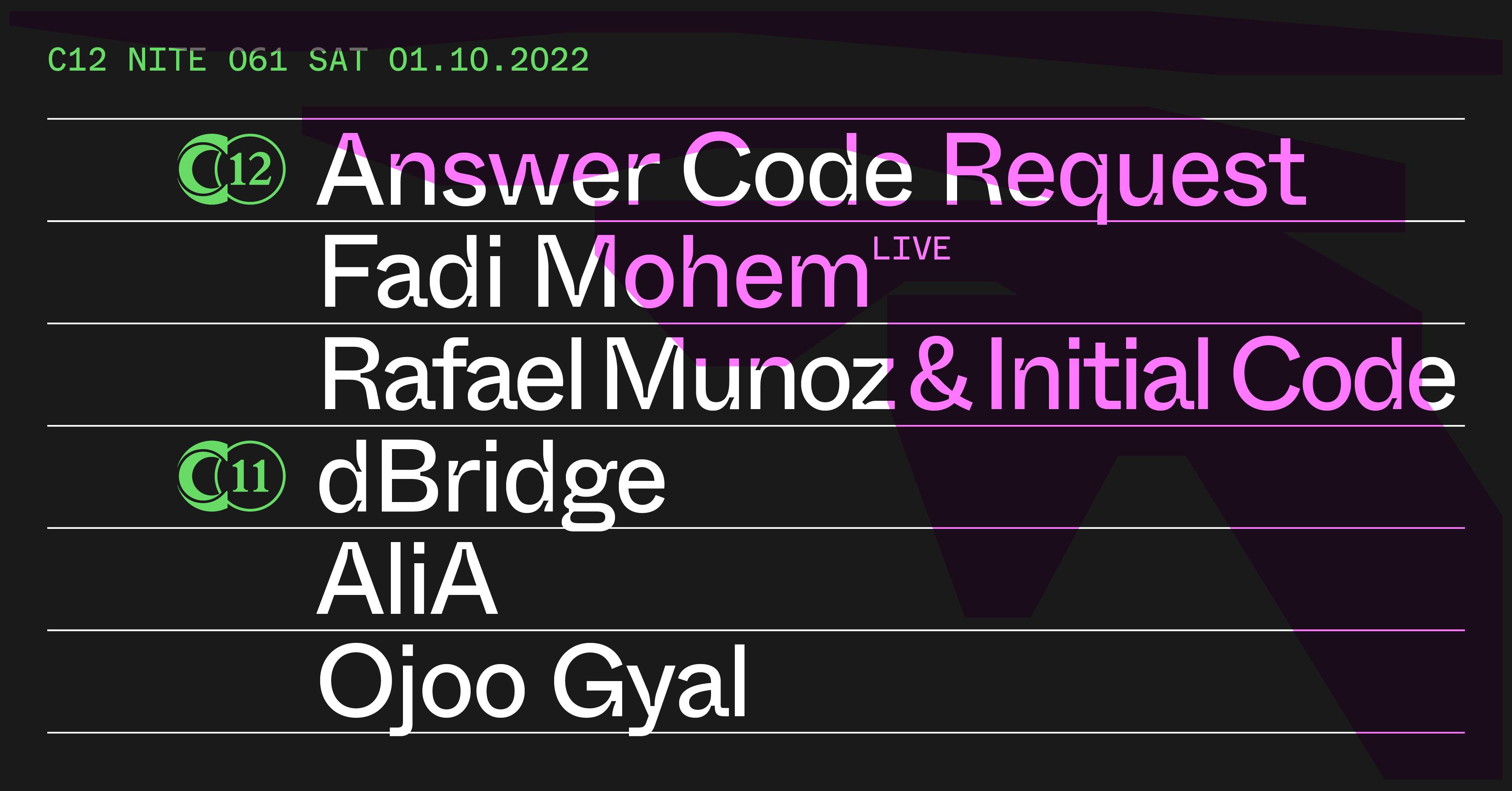 Answer Code Request + Fadi Mohem + Rafael Munoz & Initial Code ...