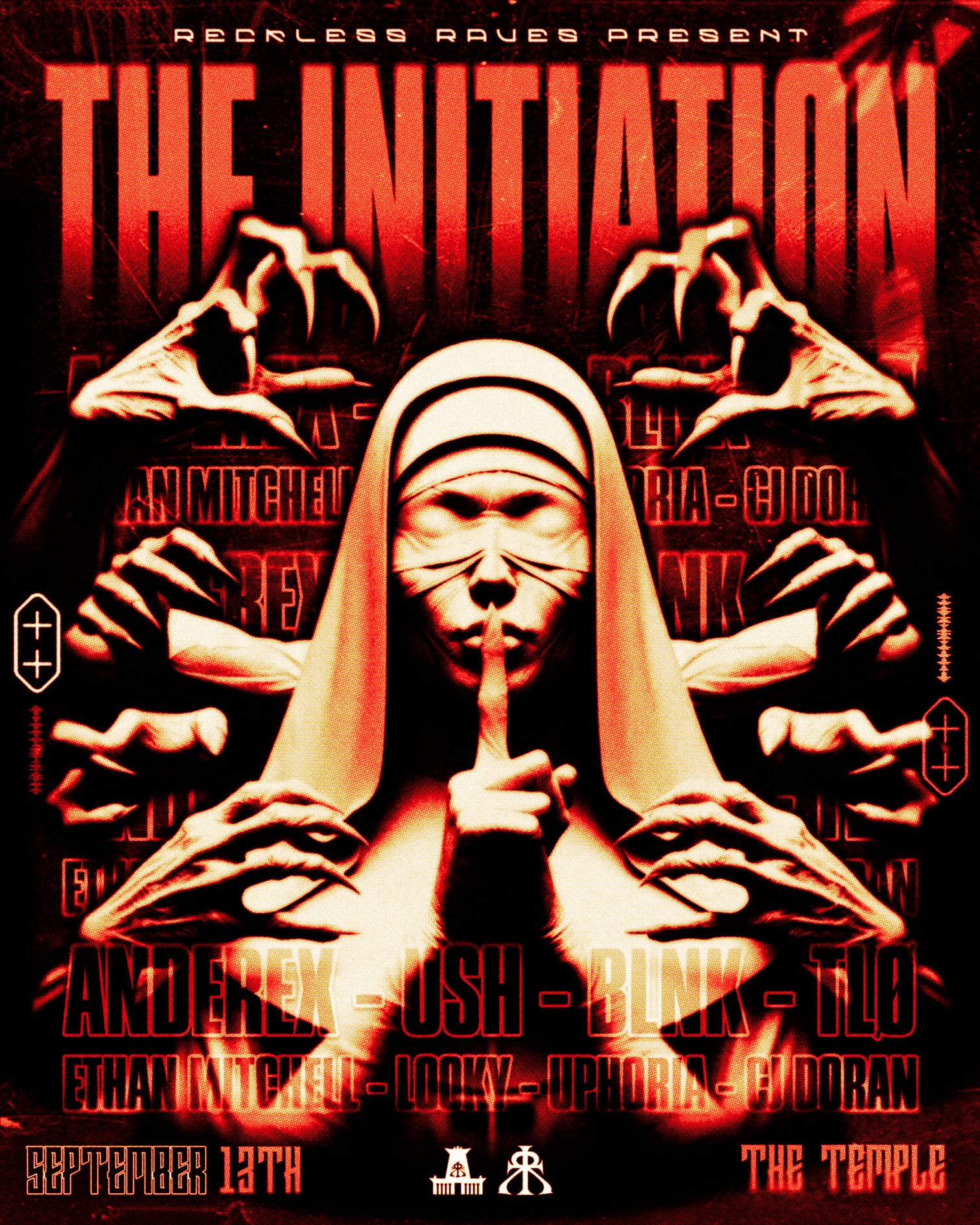 RECKLESS RAVES: THE INITIATION at THE TEMPLE at TBA - Belfast, Belfast