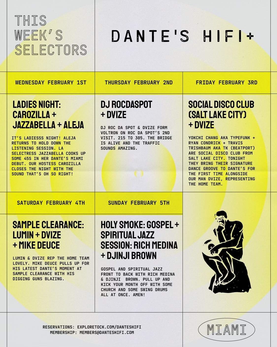 Dante's HiFi feat. Social Disco Club (SLC) at Dante's HiFi, Miami
