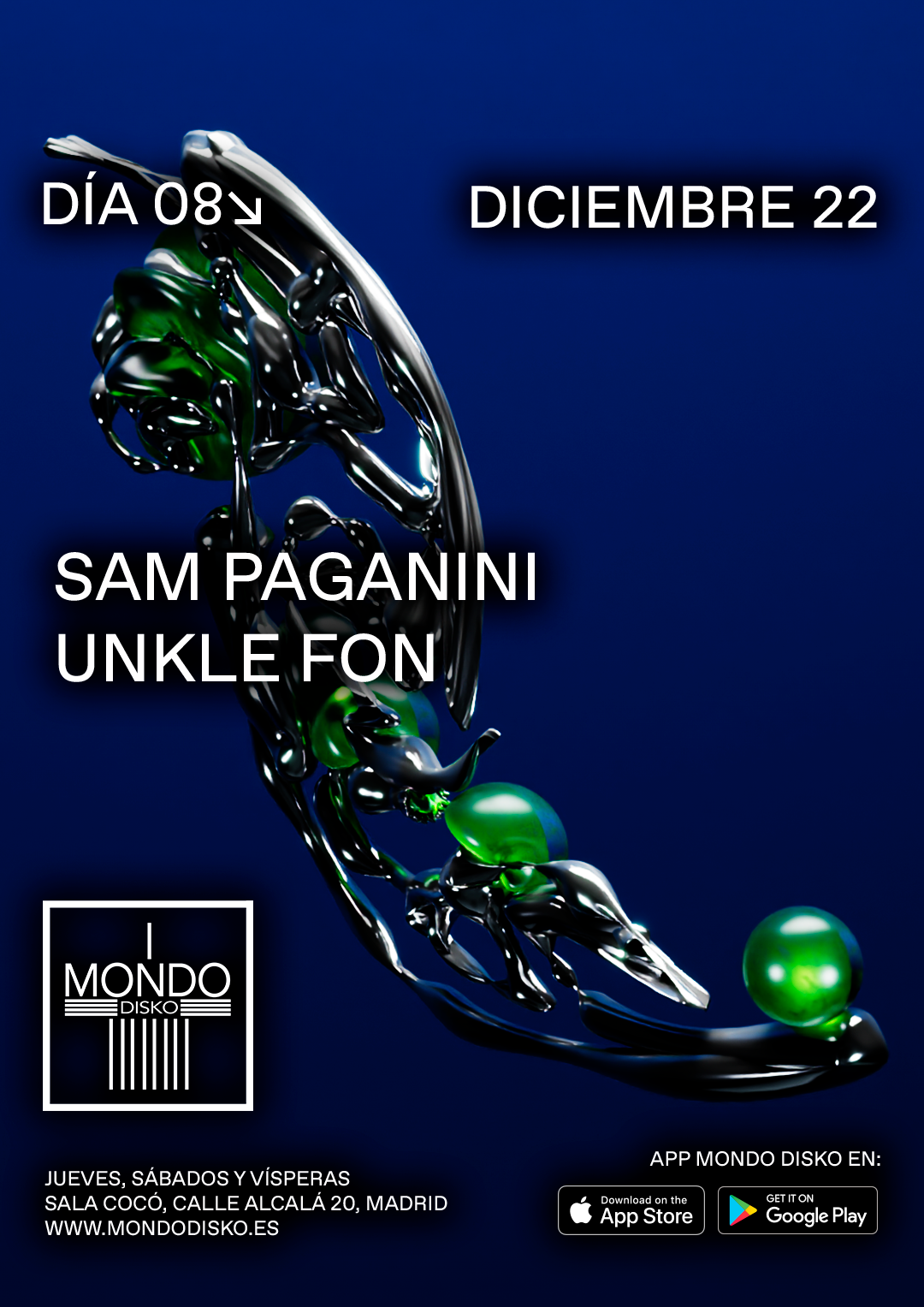 Sam Paganini / Unkle Fon at Mondo, Madrid