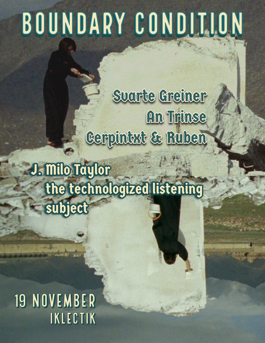 Boundary Condition: Svarte Greiner + An Trinse + J. Milo Taylor ...