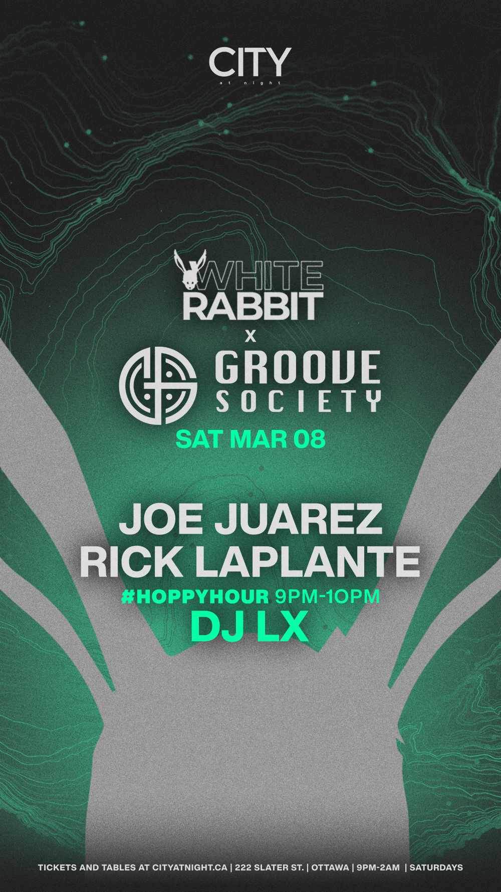 Joe Juarez Rick Laplante DJ LX WHITERABBIT x GROOVE SOCIETY at City At ...