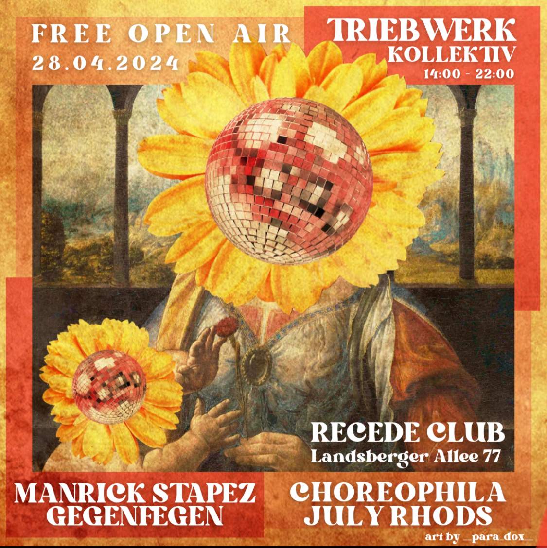 FREE OPEN AIR with Triebwerk Kollektiv at Recede Club Berlin, Berlin