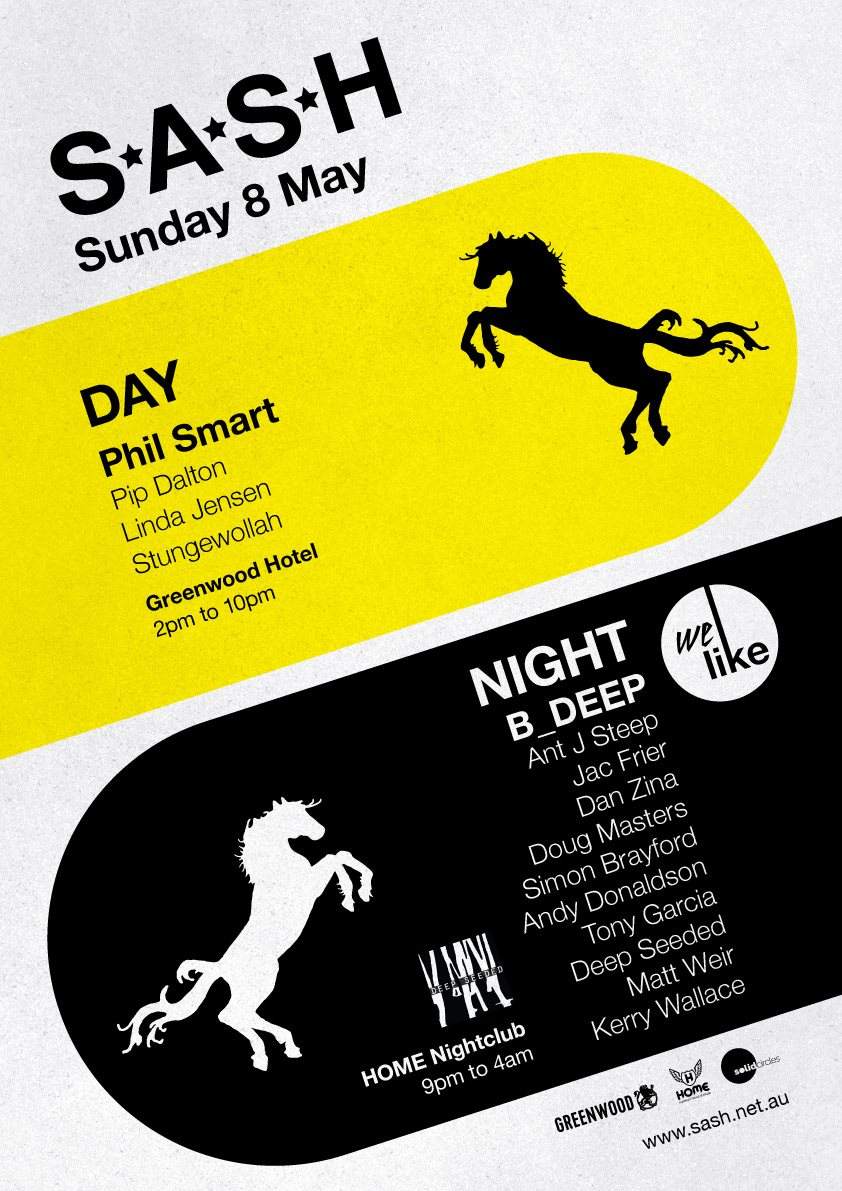 S.A.S.H by Day / Night - Phil Smart - 'We Like' B_deep em The Greenwood ...