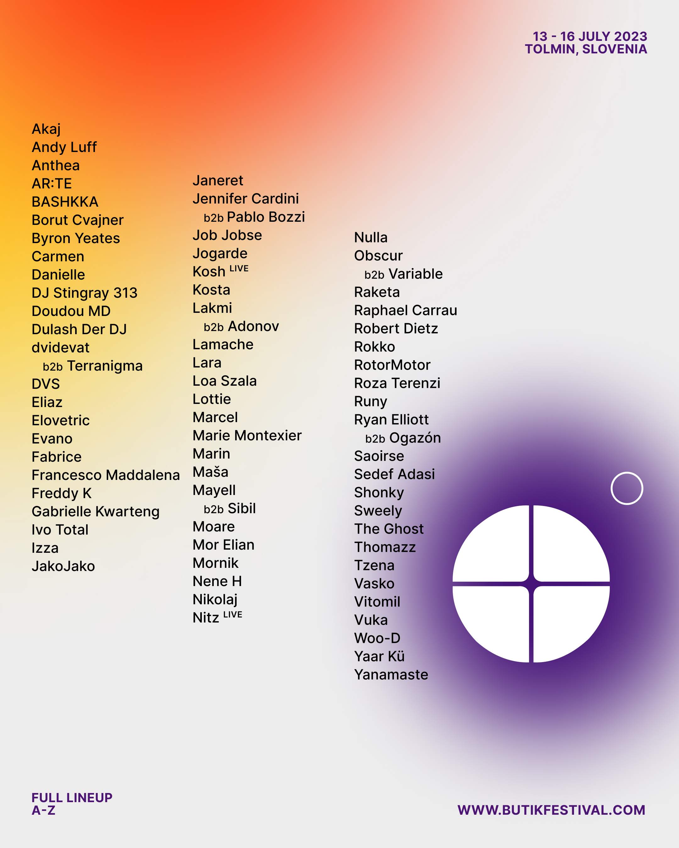 Butik Festival 2023 at Sotocje, Tolmin, Slovenia