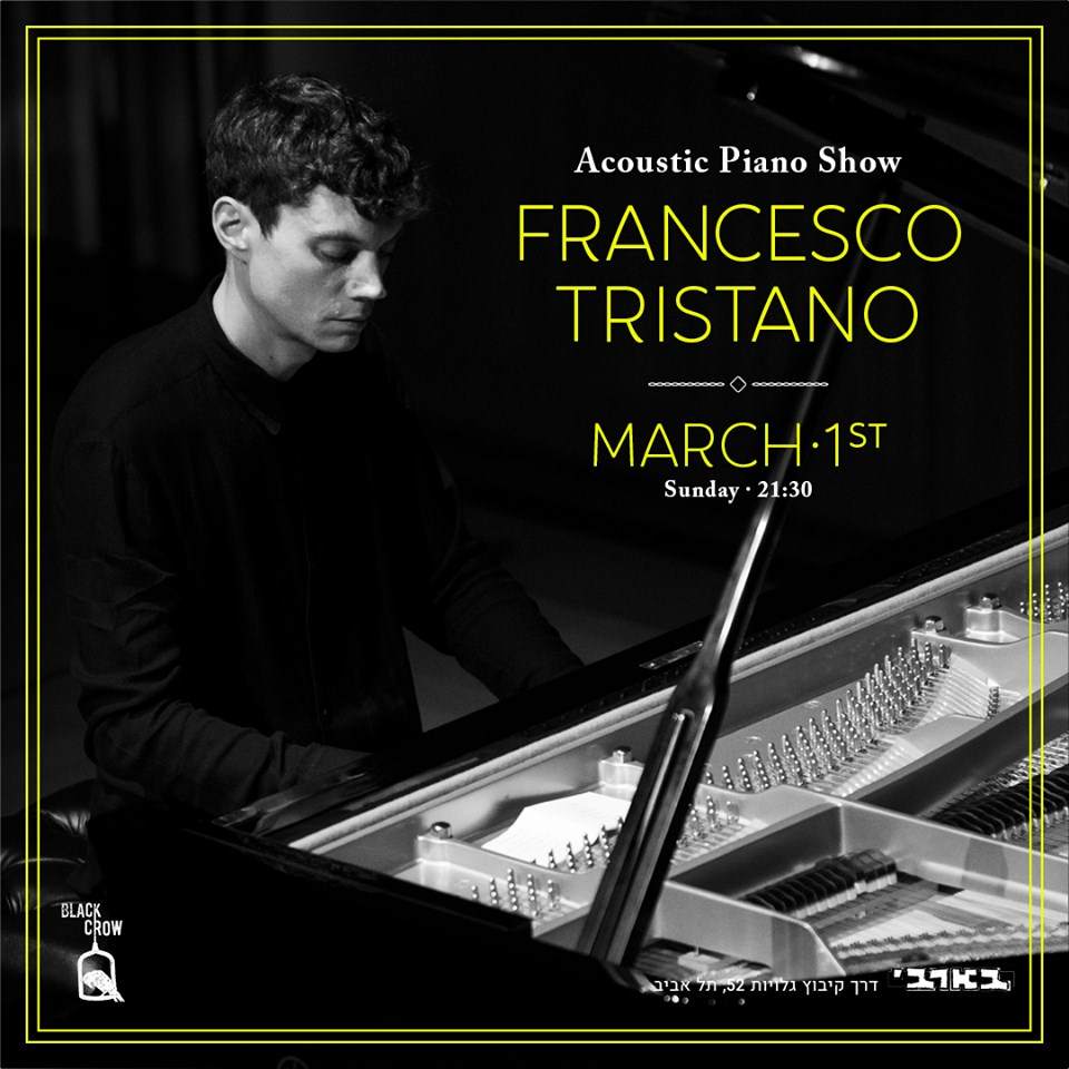 Francesco Tristano - Acoustic Piano Show em Barby, Tel Aviv