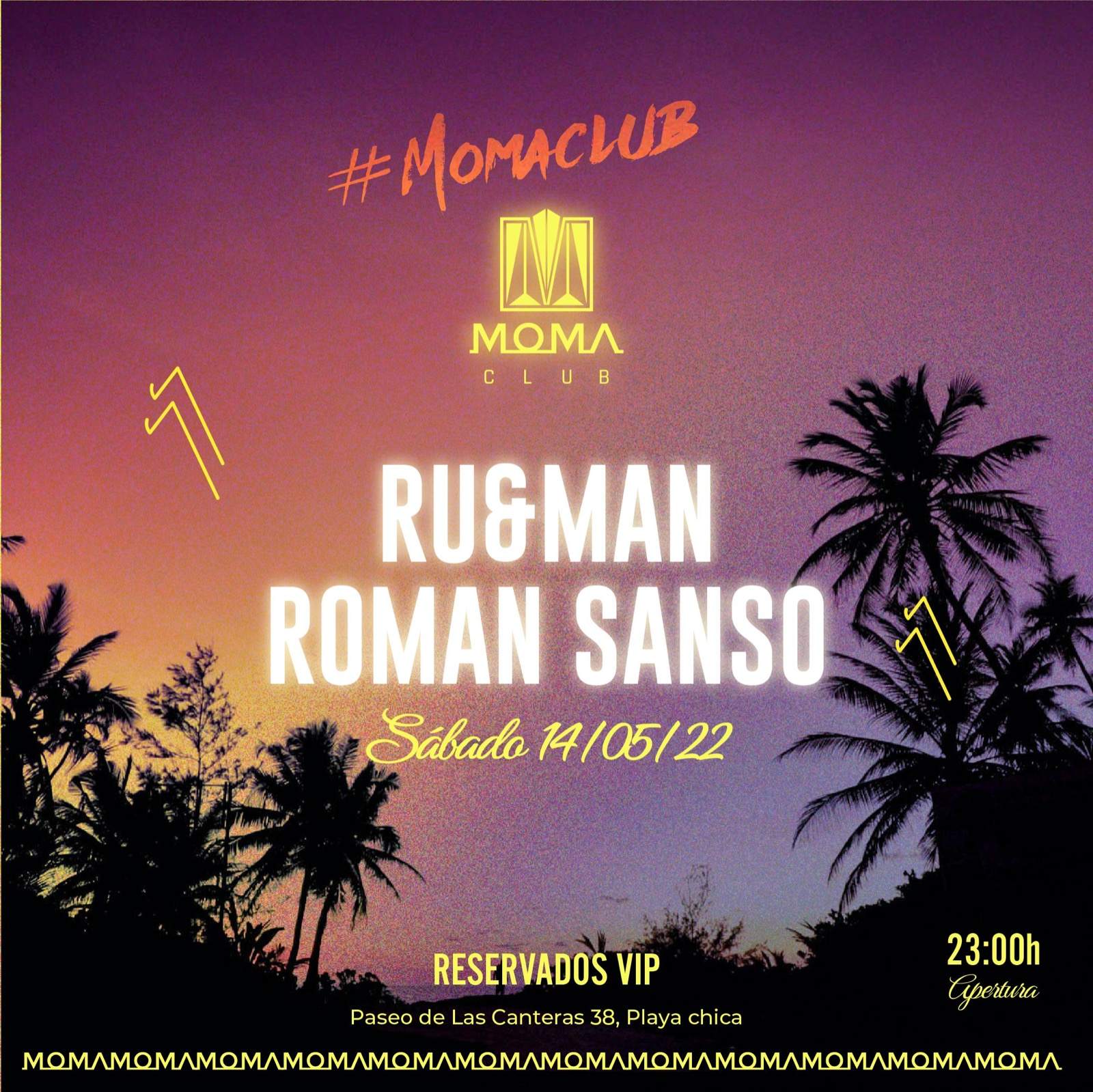 Ru&man, Roman Sanso at Moma Club, Canary Islands