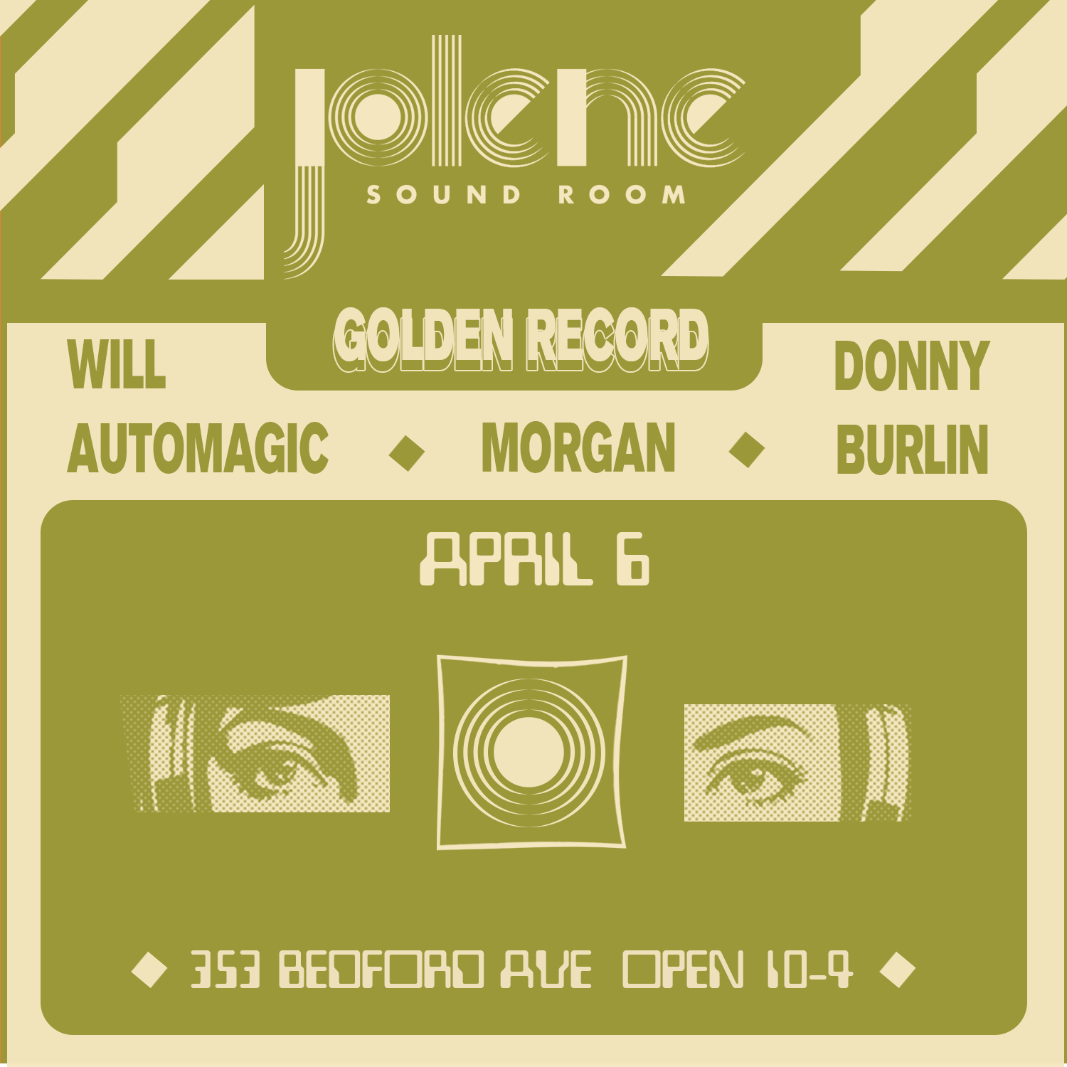 Golden Record with Will Automagic, Morgan & Donny Burlin at Jolene ...