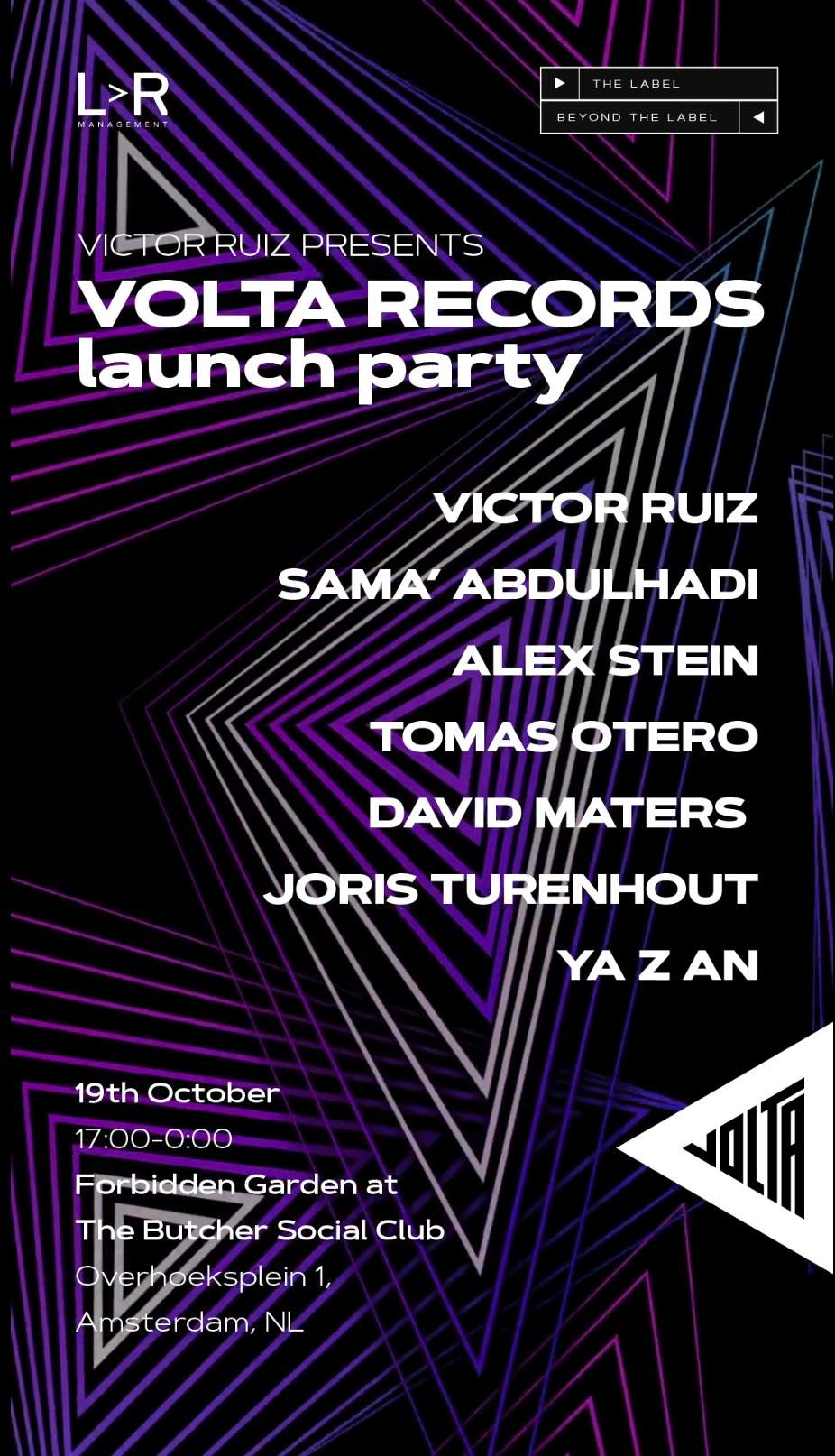 VOLTA RECORDS LAUNCH PARTY at A'DAM Toren, Amsterdam