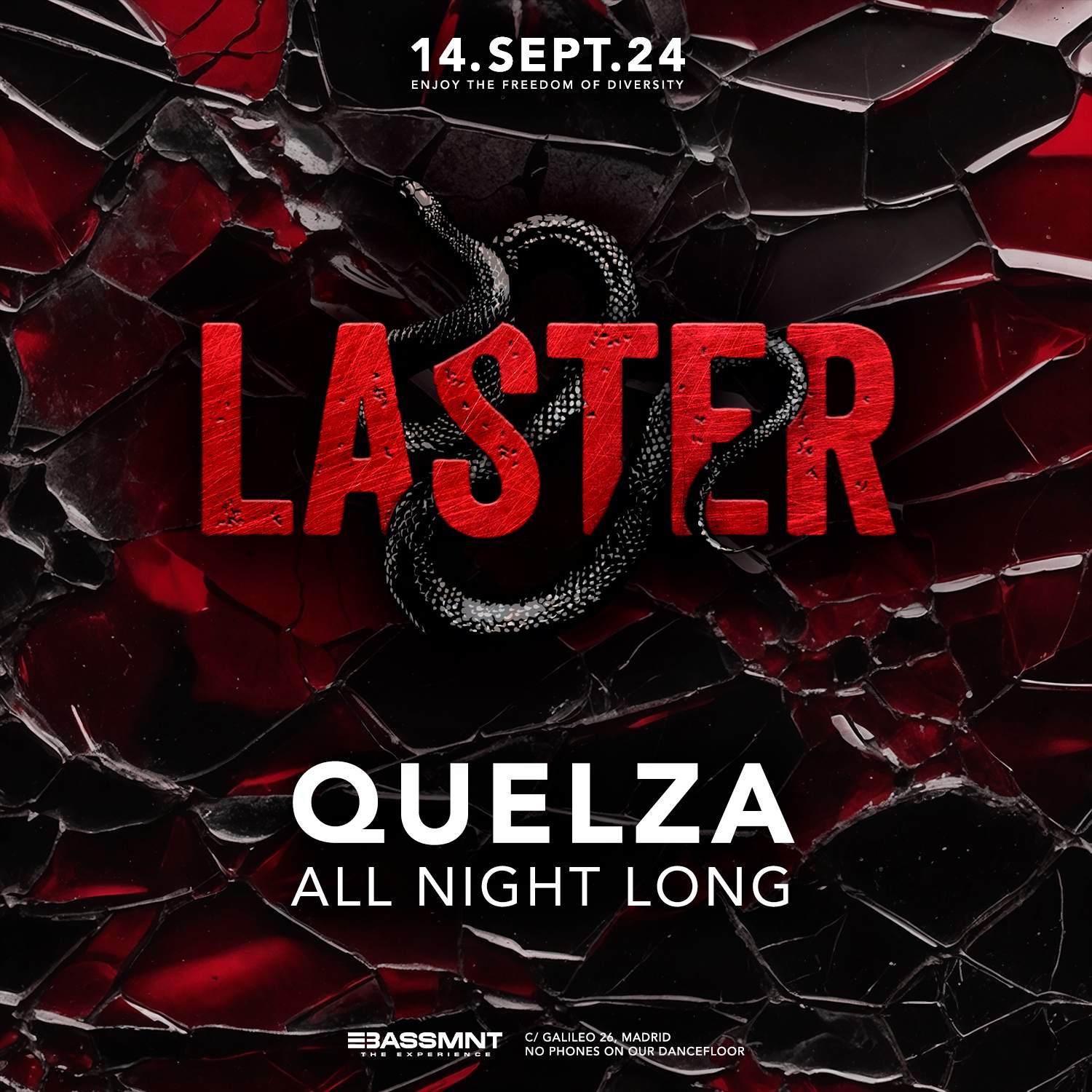 Laster Club vol. LXII - Quelza All Night Long at The Bassement, Madrid