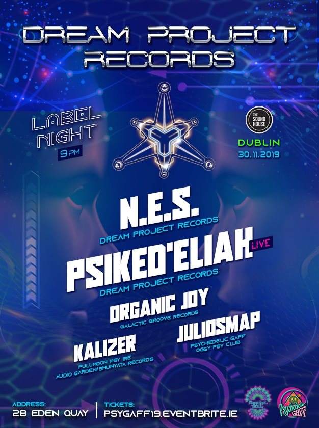 Psychedelic Gaff #19 Dream Project Records Label Night at The Sound ...