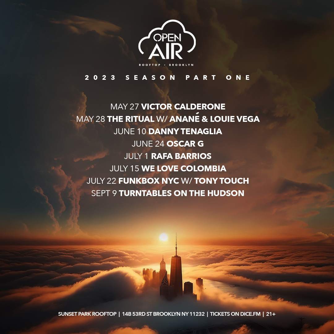 Open Air At Sunset Park Rooftop 2023 - Full Summer Season Pass en 14B Rooftop / Lounge, New York ...