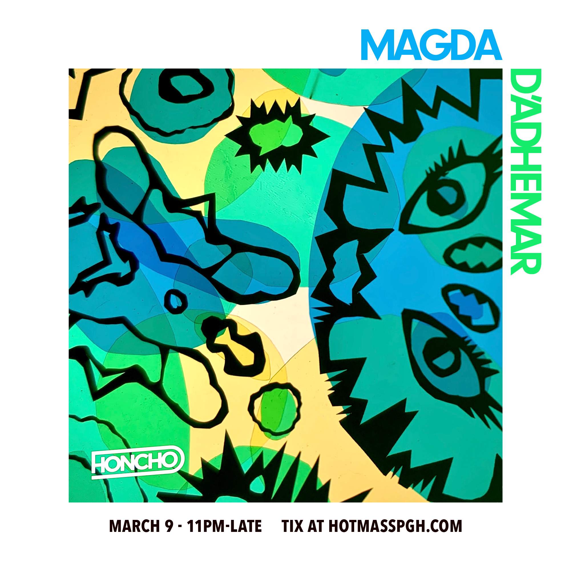 Honcho with Magda & d'Adhemar at Hot Mass, Pittsburgh