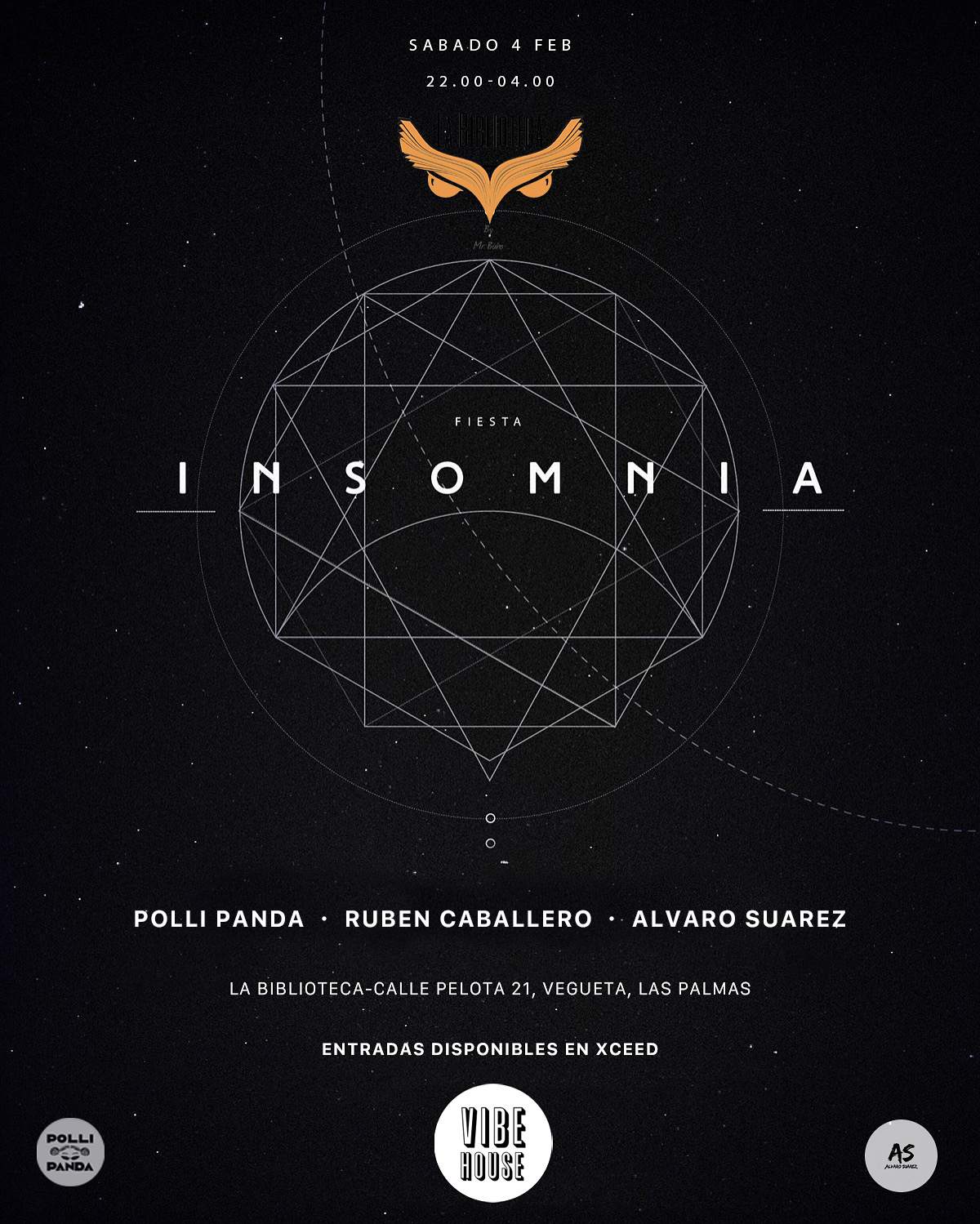 Insomnia at TBA - La Biblioteca, Canary Islands