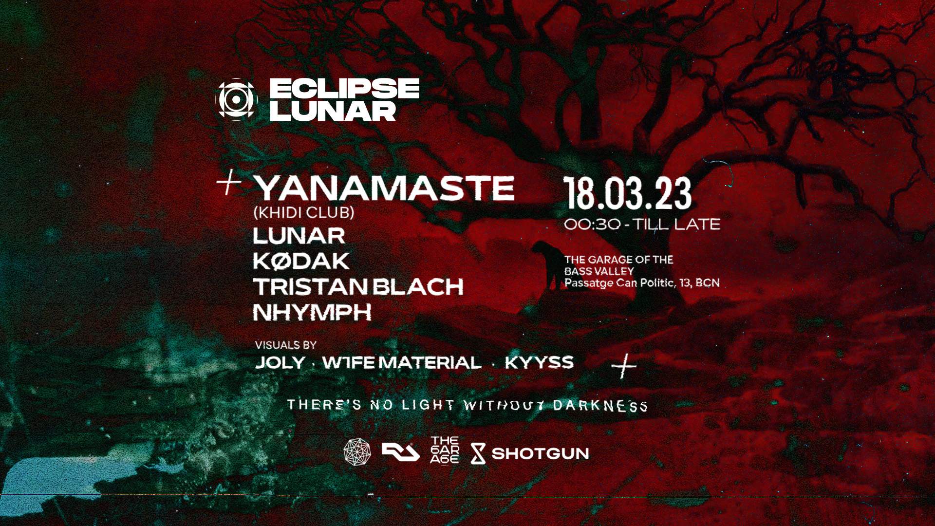 Eclipse Lunar presents: Yanamaste a THE GARAGE CLUB BCN, Barcellona