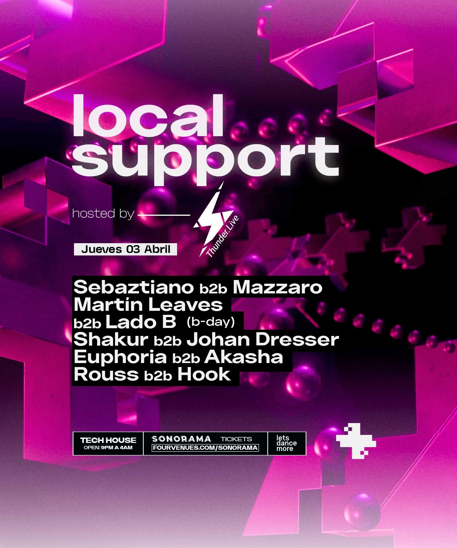 Sonorama Pres / LOCAL SUPPORT HOSTED BY THUNDER.LIVE at Sonorama, Medellin