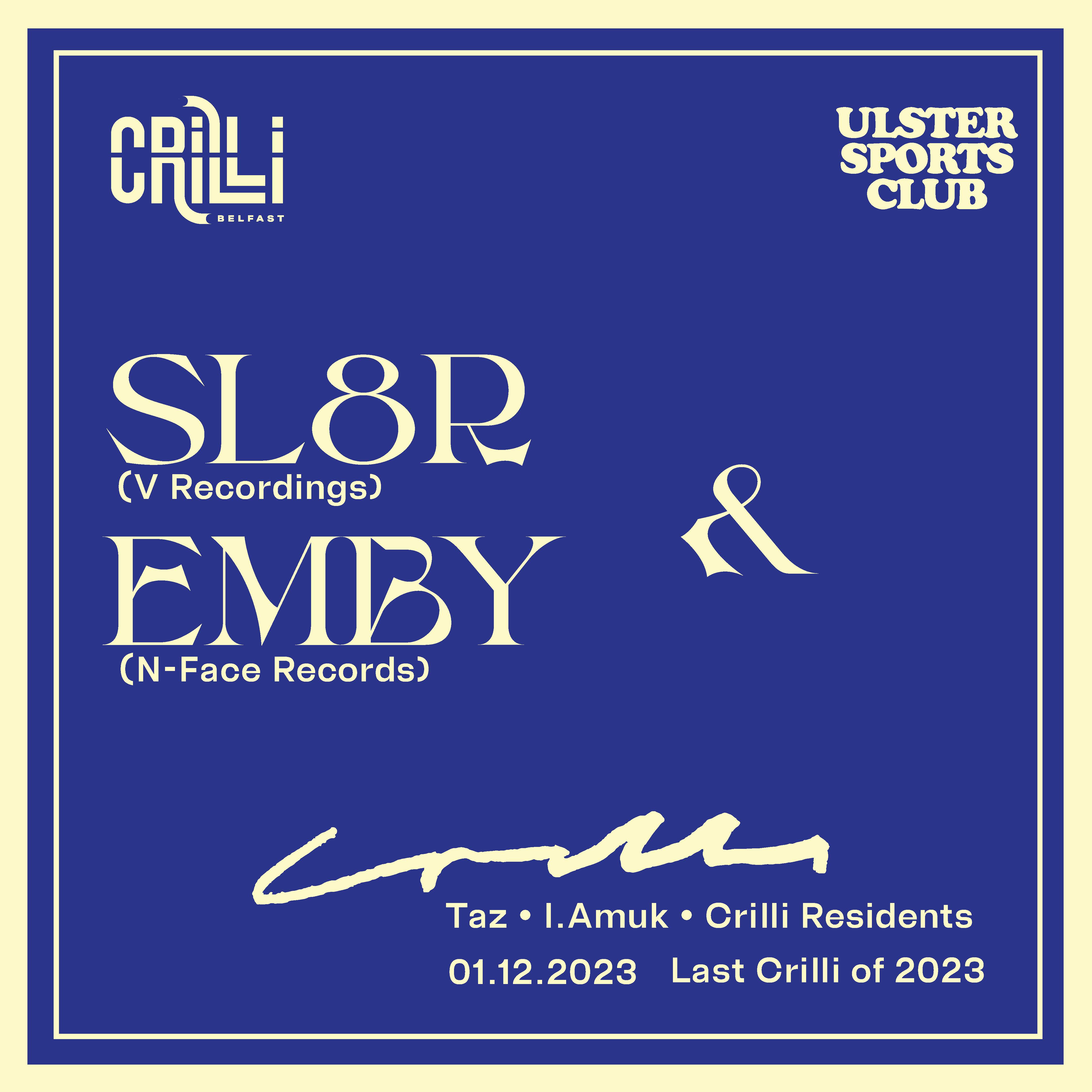 Crilli DNB presents Sl8r (V Recordings) and Emby (N-Face Records) at ...