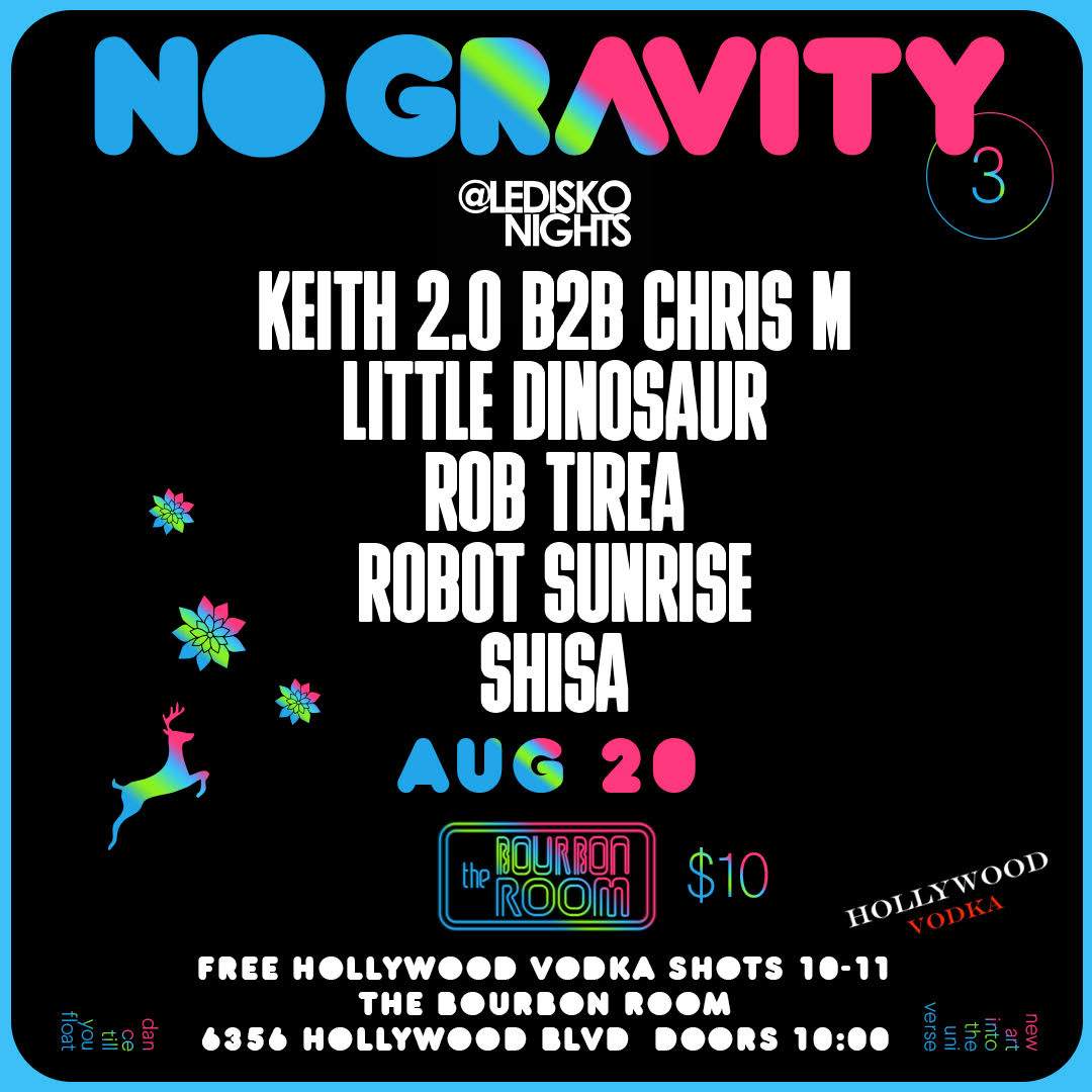 No Gravity 3: Robot Sunrise and friends! Feat. Rob Tirea at The Bourbon ...