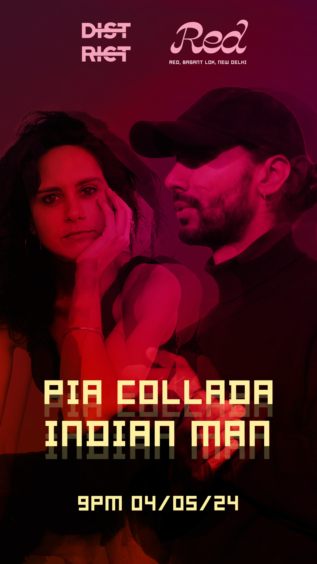 RED x District India: Pia Collada, Indian Man at Red, Vasant Vihar, Delhi