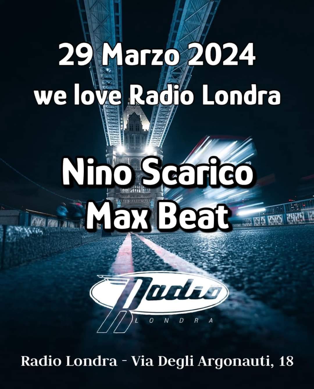 We love RADIO LONDRA at Neo Club, Rome