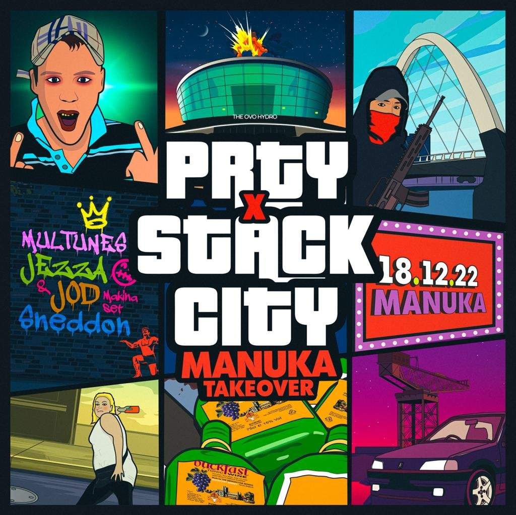 PRTY x Stack City at Manuka Glasgow, Glasgow