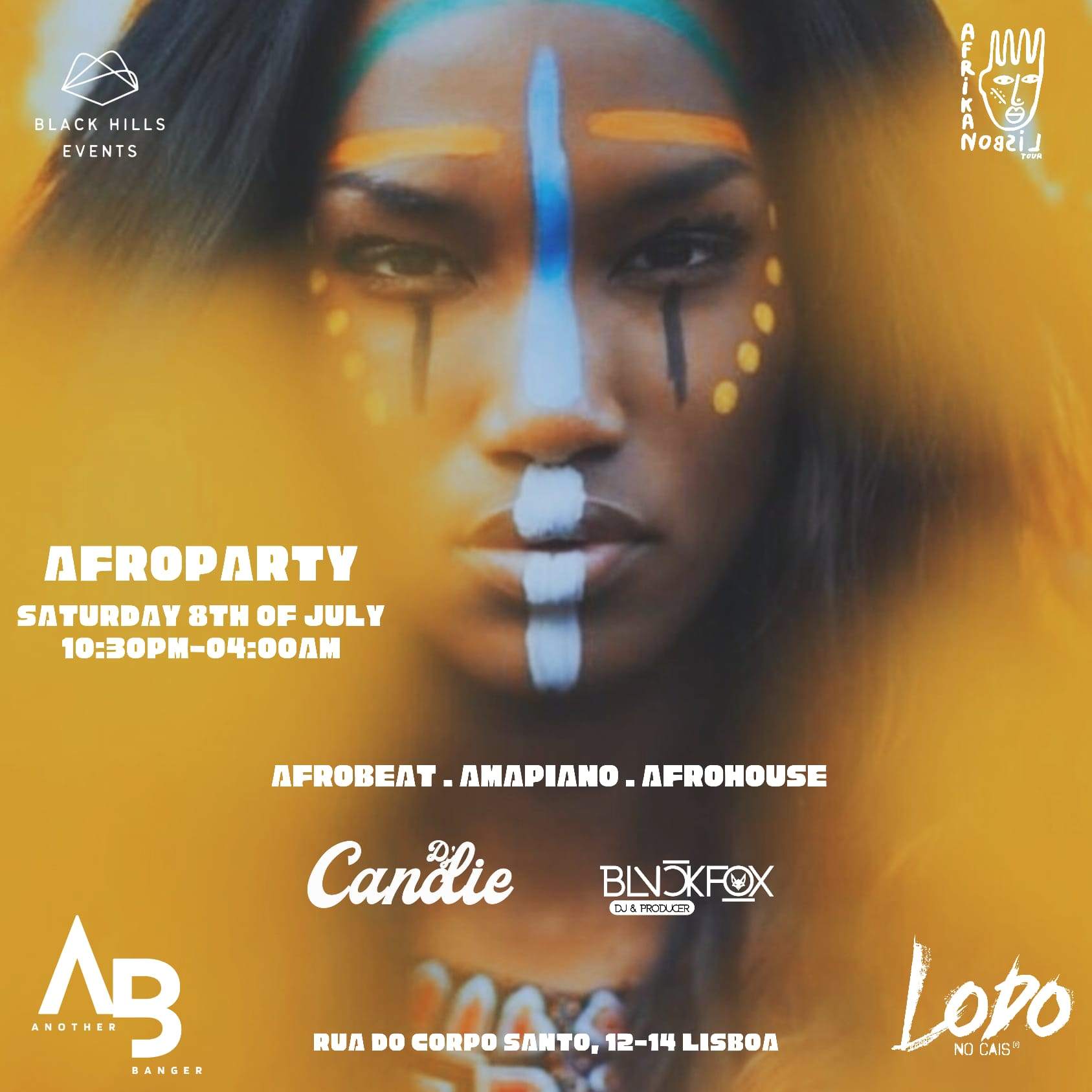 Afroparty Black Hills Events at Lodo no Cais, Lisbon