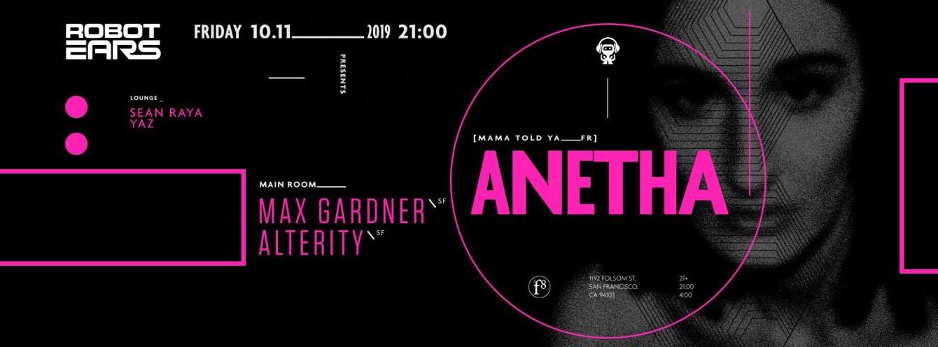 Robot Ears: Anetha (Blocaus / FR) - SF Debut en F8 1192 Folsom, San ...