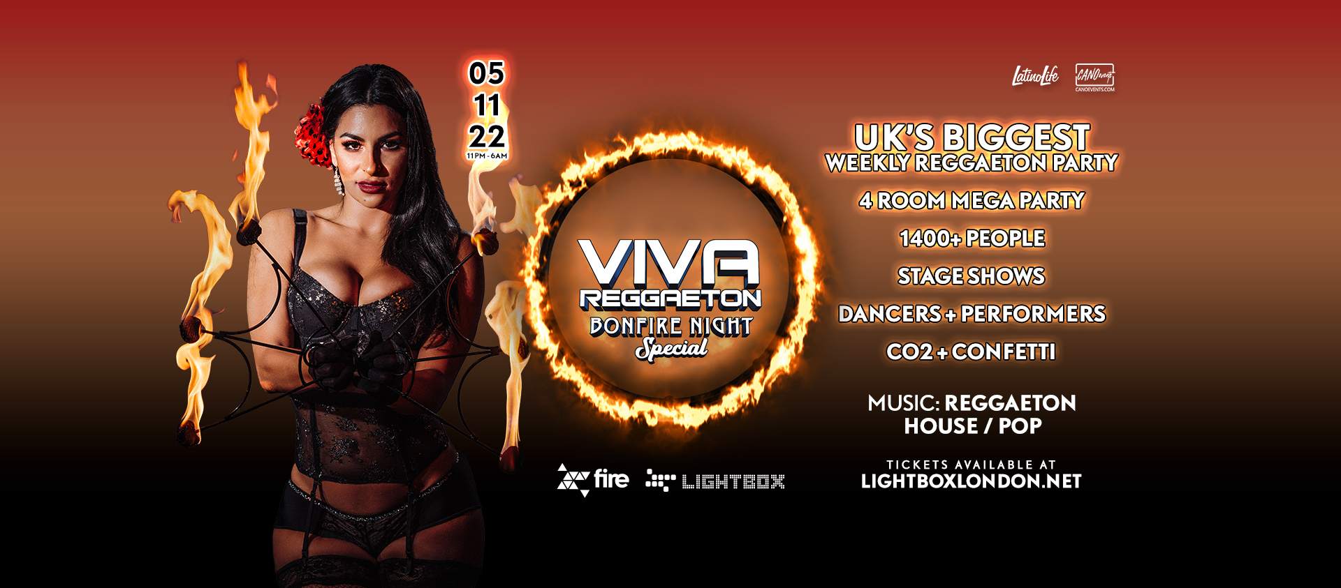 Viva Reggaeton / House / Pop - Bonfire Night Special at Lightbox, London