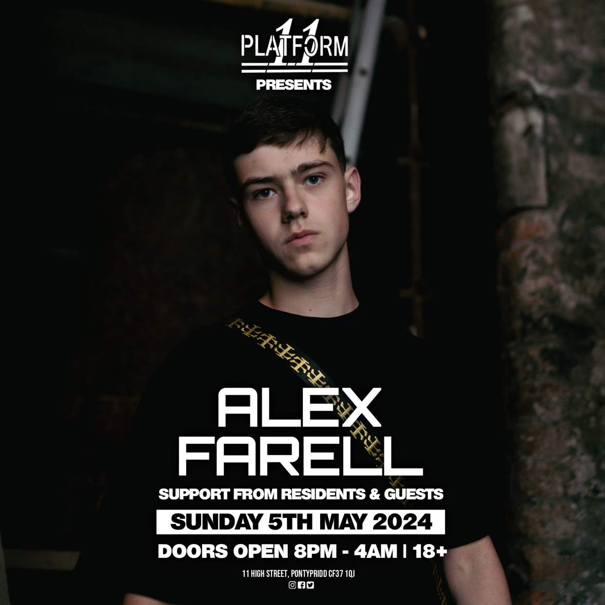 Alex Farell at Platform11 Pontypridd, West + Wales