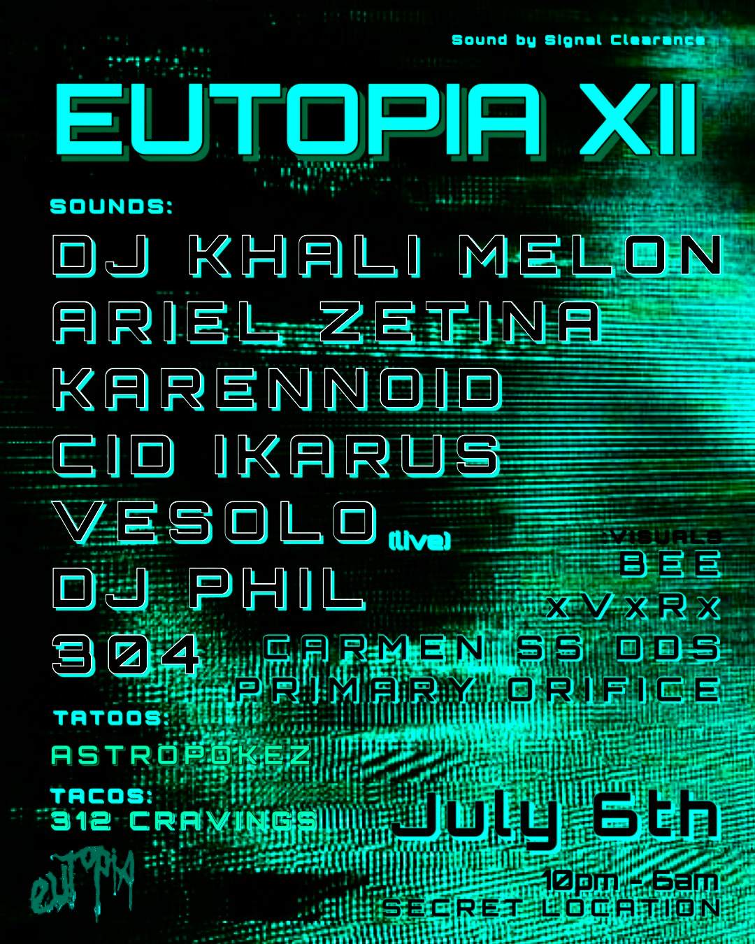 EUTOPIA XII at TBA - Secret Location, Chicago