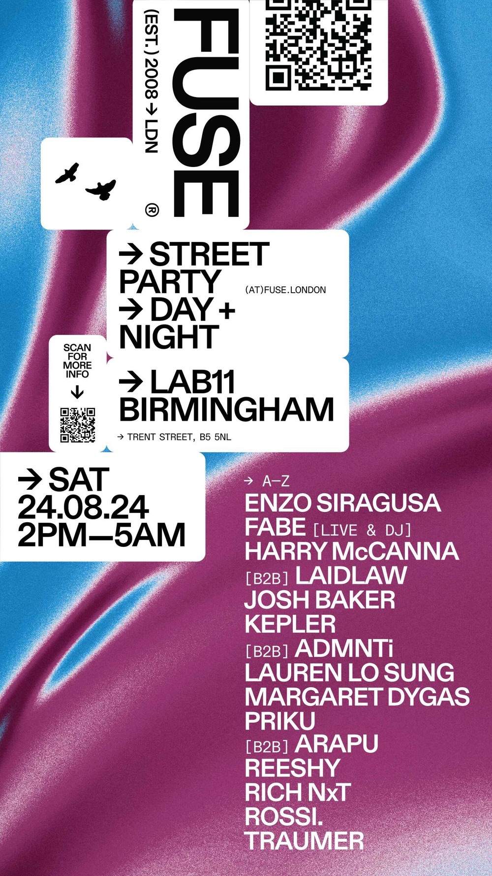 FUSE: Street Party Birmingham at Lab11, Birmingham