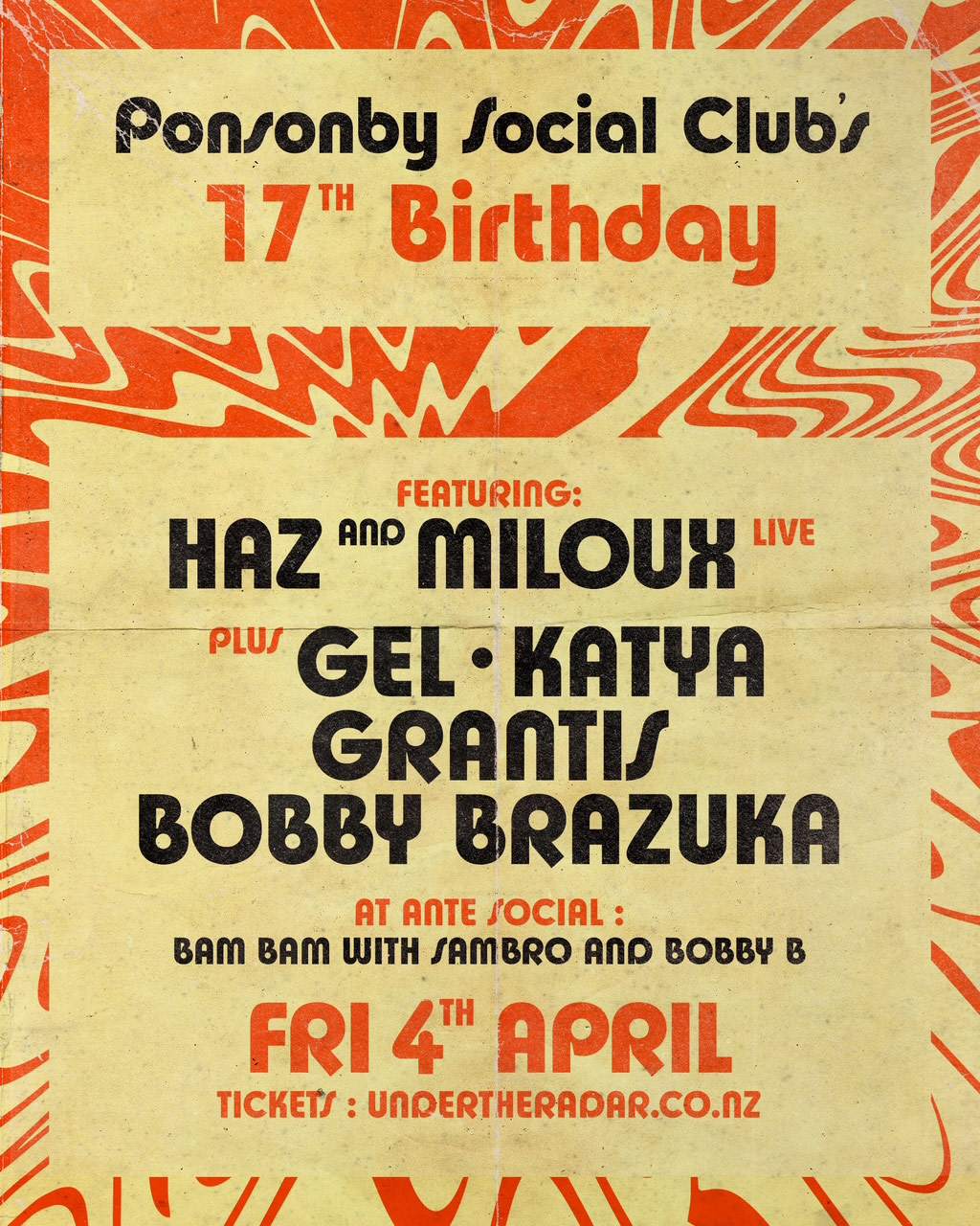 Ponsonby Social Club’s 17th Birthday Party at Ponsonby Social Club ...