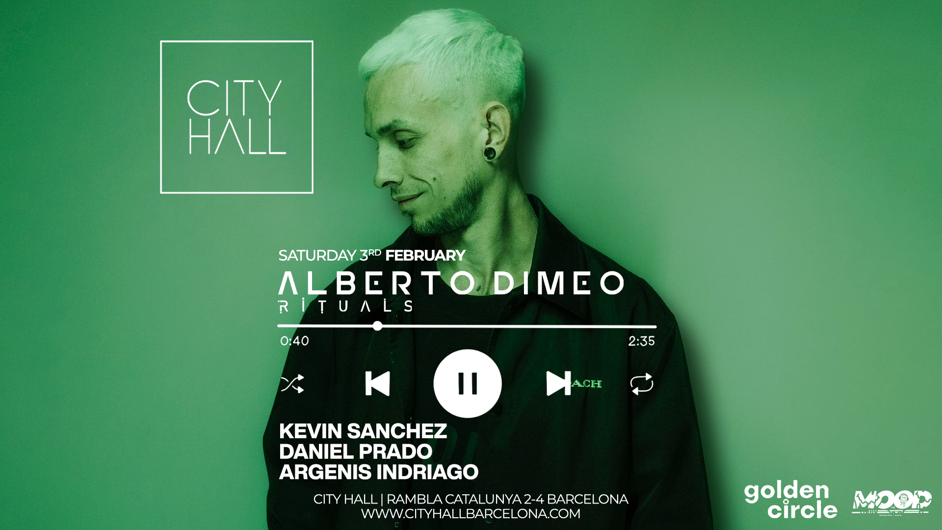 ALBERTO DIMEO in City Hall at City Hall, Barcelona · Tickets