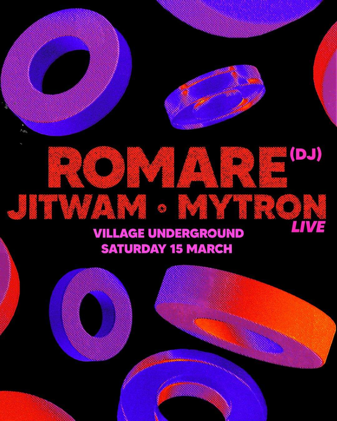 Romare, Jitwam, Mytron (live) - Village Underground at Village ...