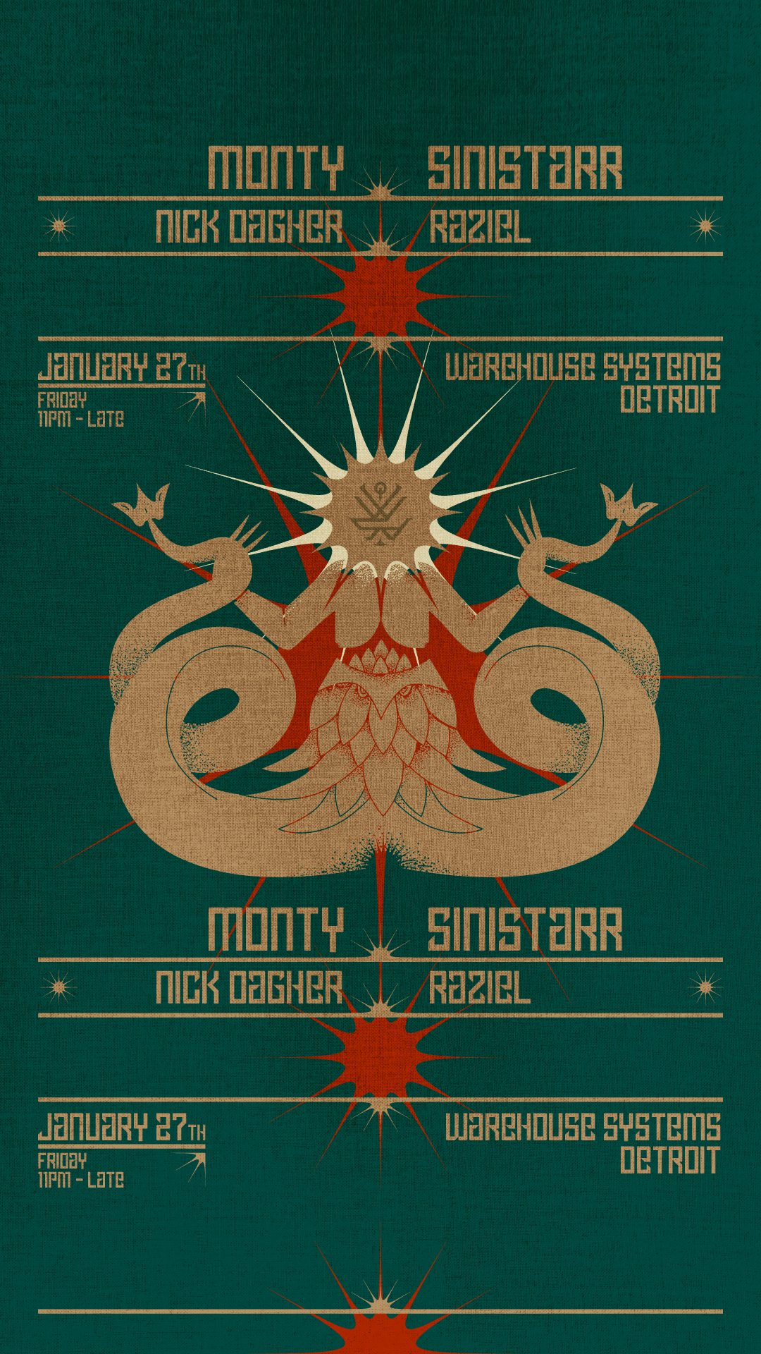 [CANCELLED] Warehouse Systems presents Monty, Sinistarr at TBA - Secret ...