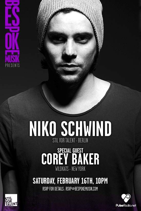 Bespoke Musik Pres. Niko Schwind [Stil Vor Talent] and Corey Baker ...