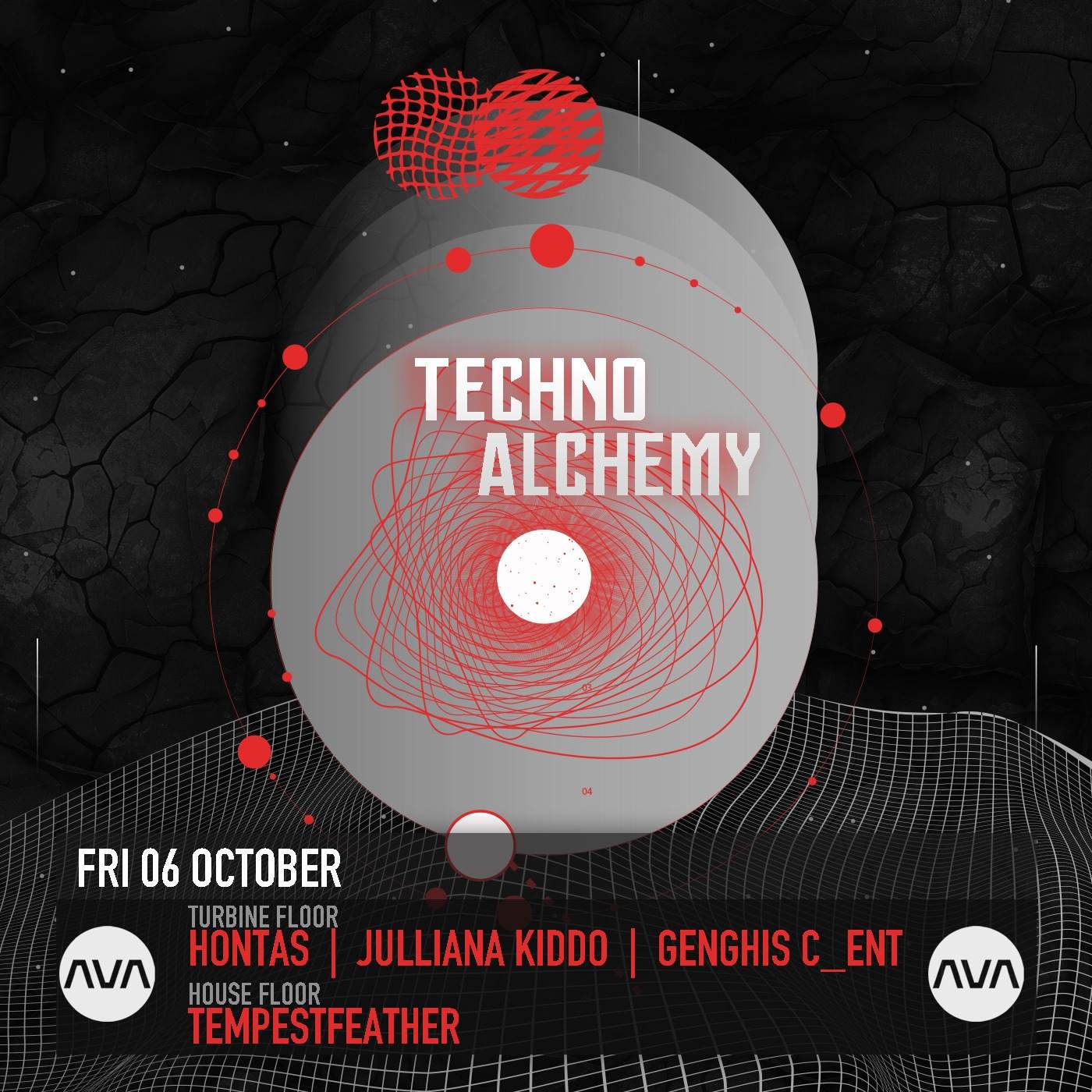 Techno Alchemy: Hontas Julliana Kiddo Genghis C_nt House at AVA Club, Berlin