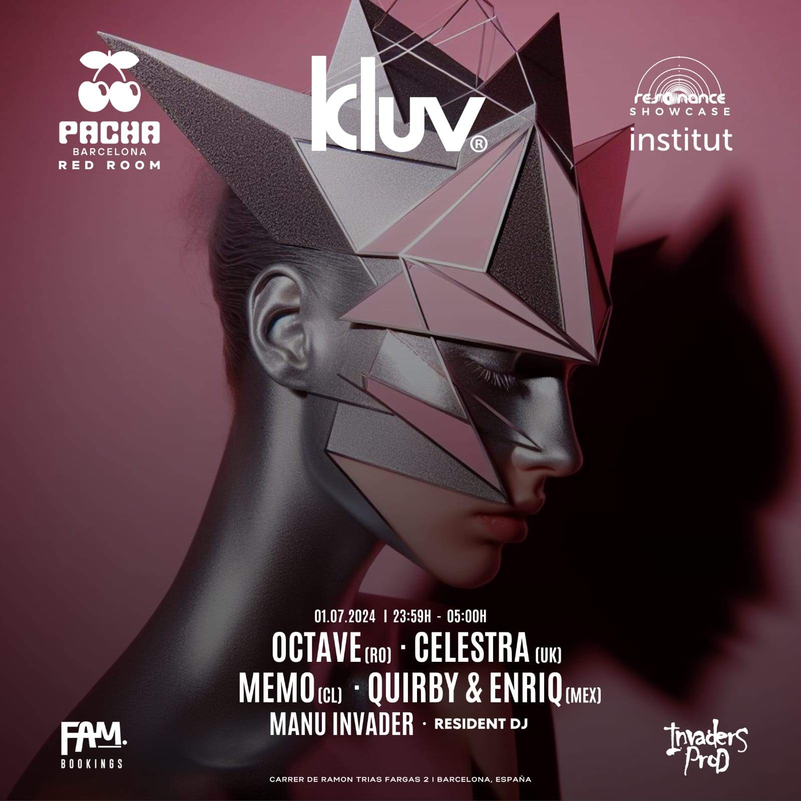 Red room pres: KLUV with Octave + Celestra + Memo + Quirby & Enriq ...