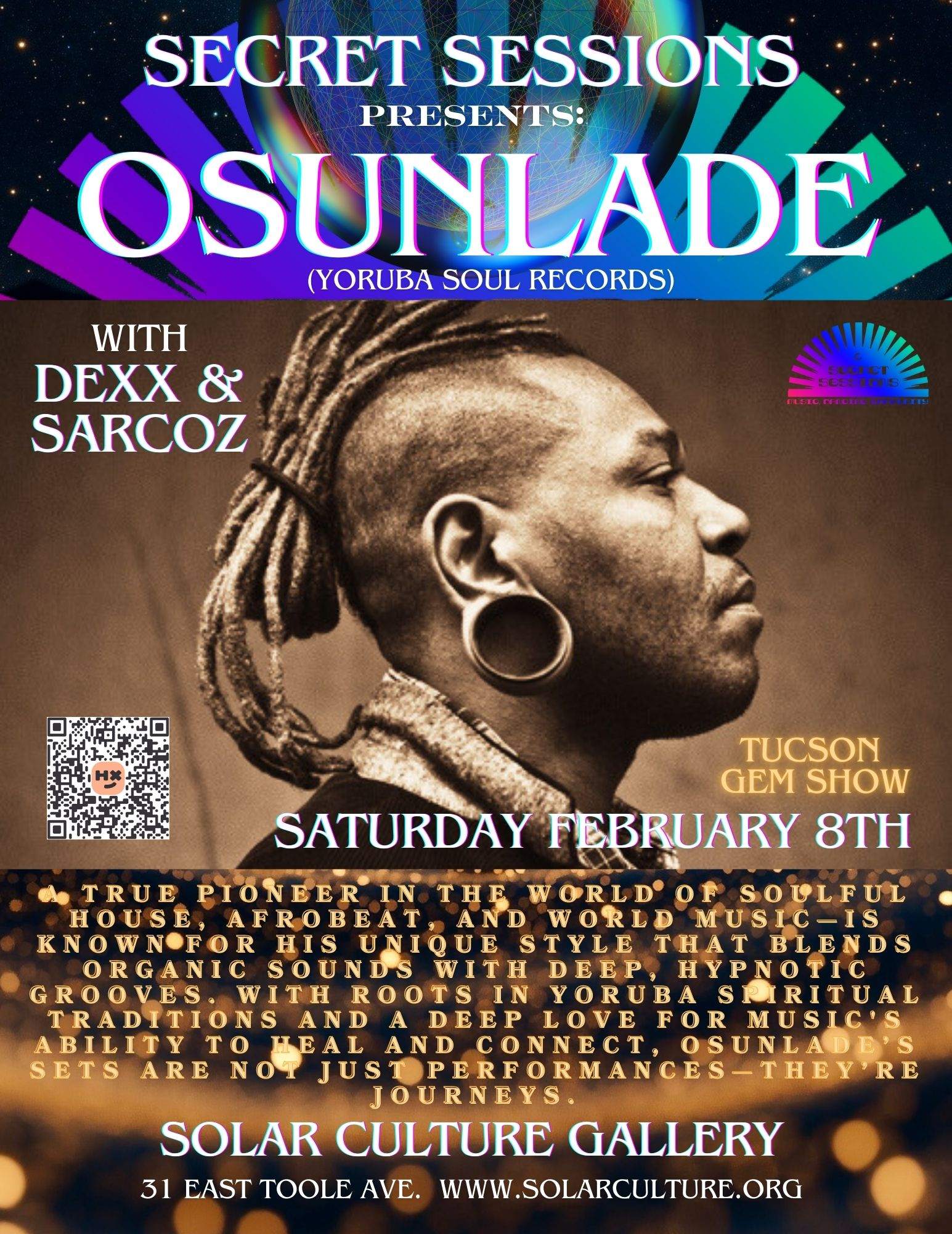 Secret Sessions presents: Osunlade - Tucson Gem Show 2025 at Solar ...