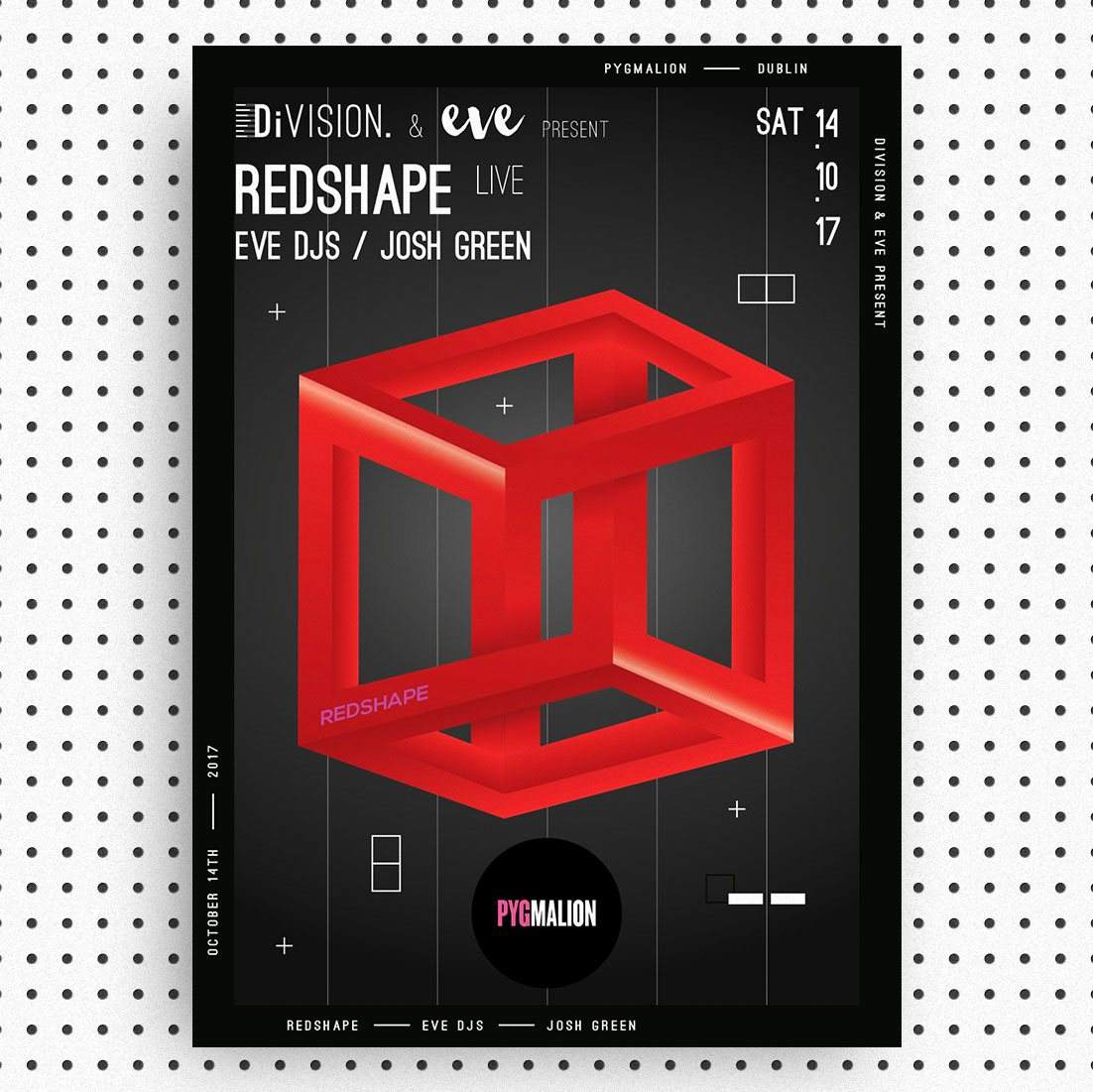 Division presents Redshape bei Pygmalion, Dublin