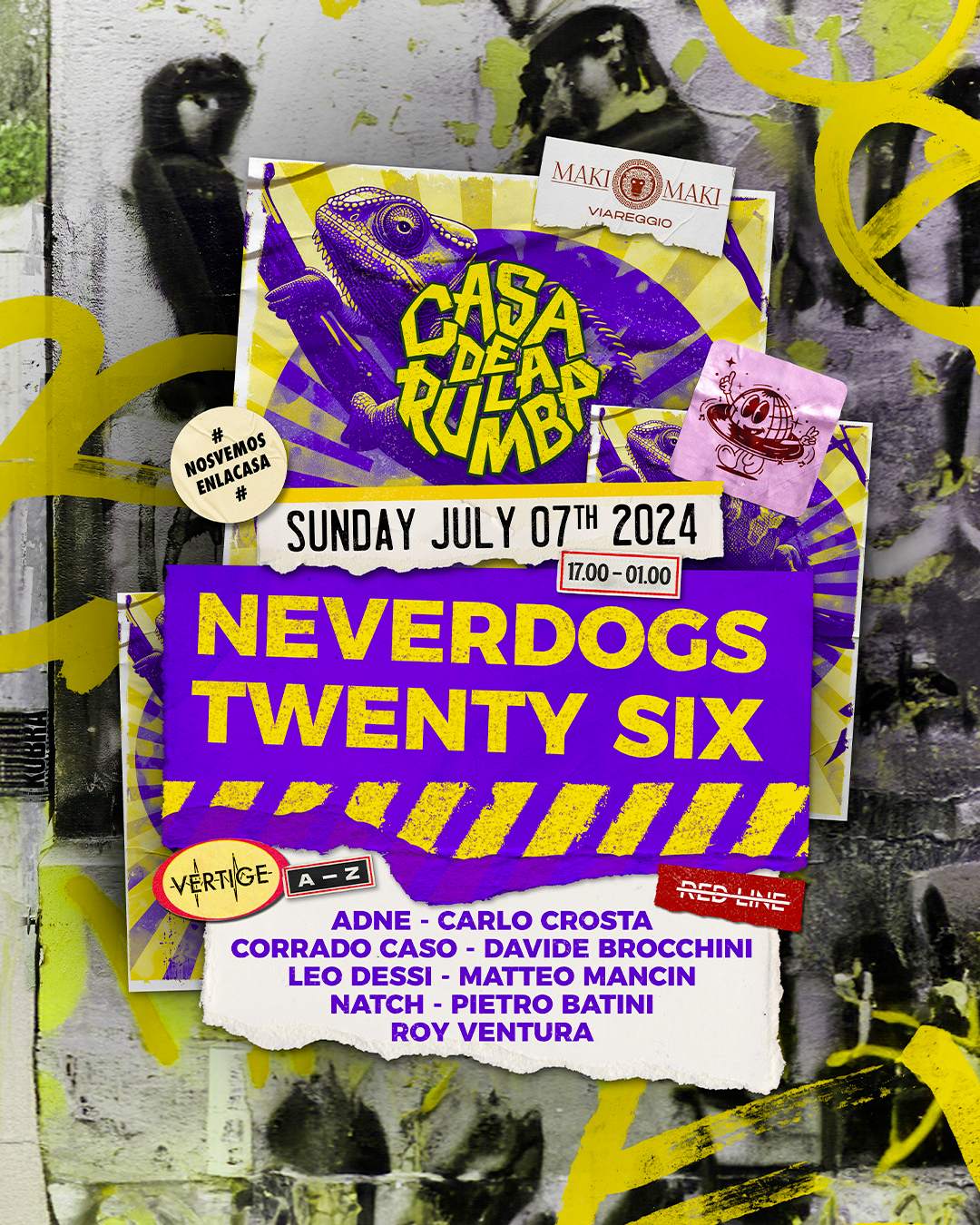 CASA DE LA RUMBA W/ Neverdogs & TWENTYSIX at Maki Maki, Central