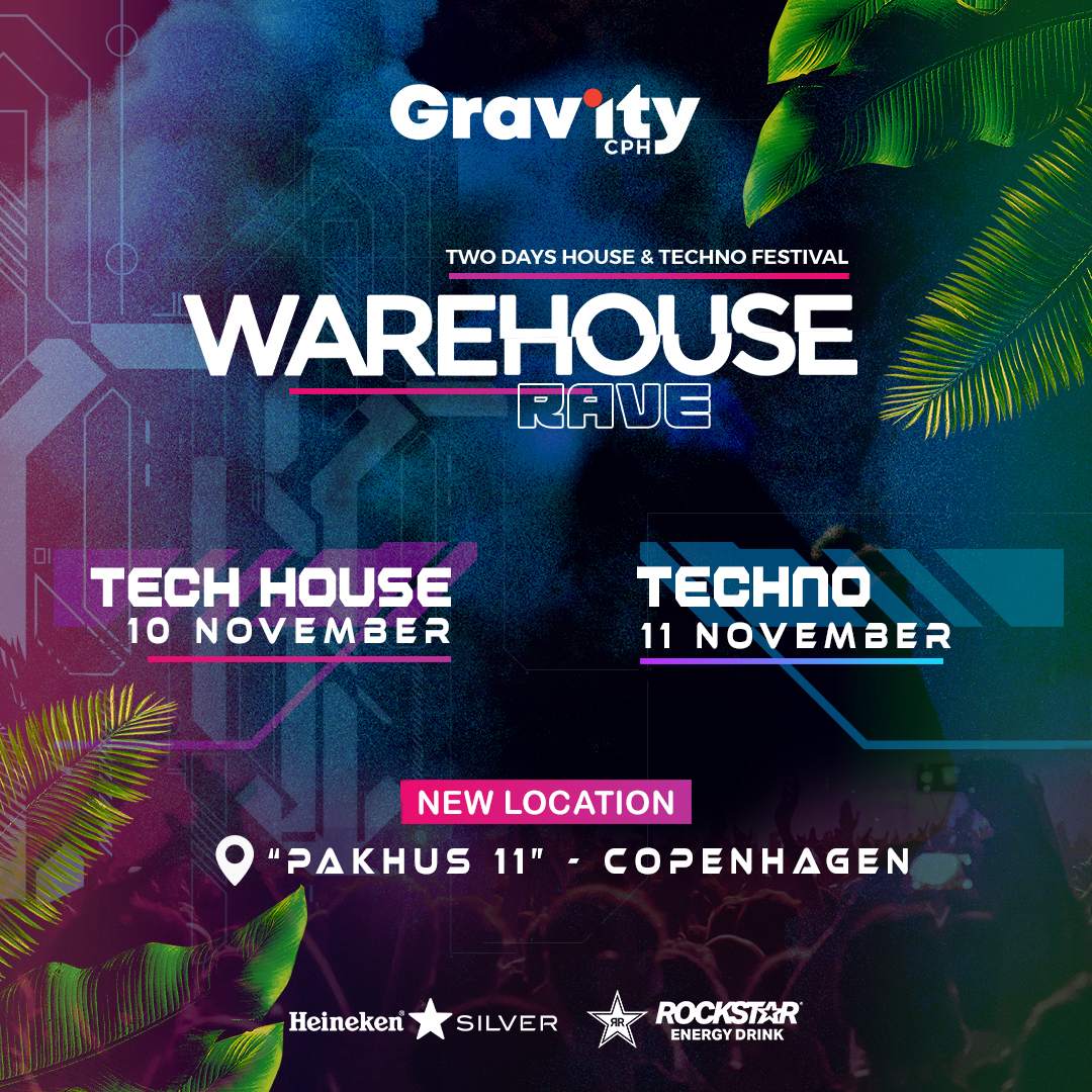 Gravity warehouse rave (House/Techno festival) at Pakhus11, Copenhagen