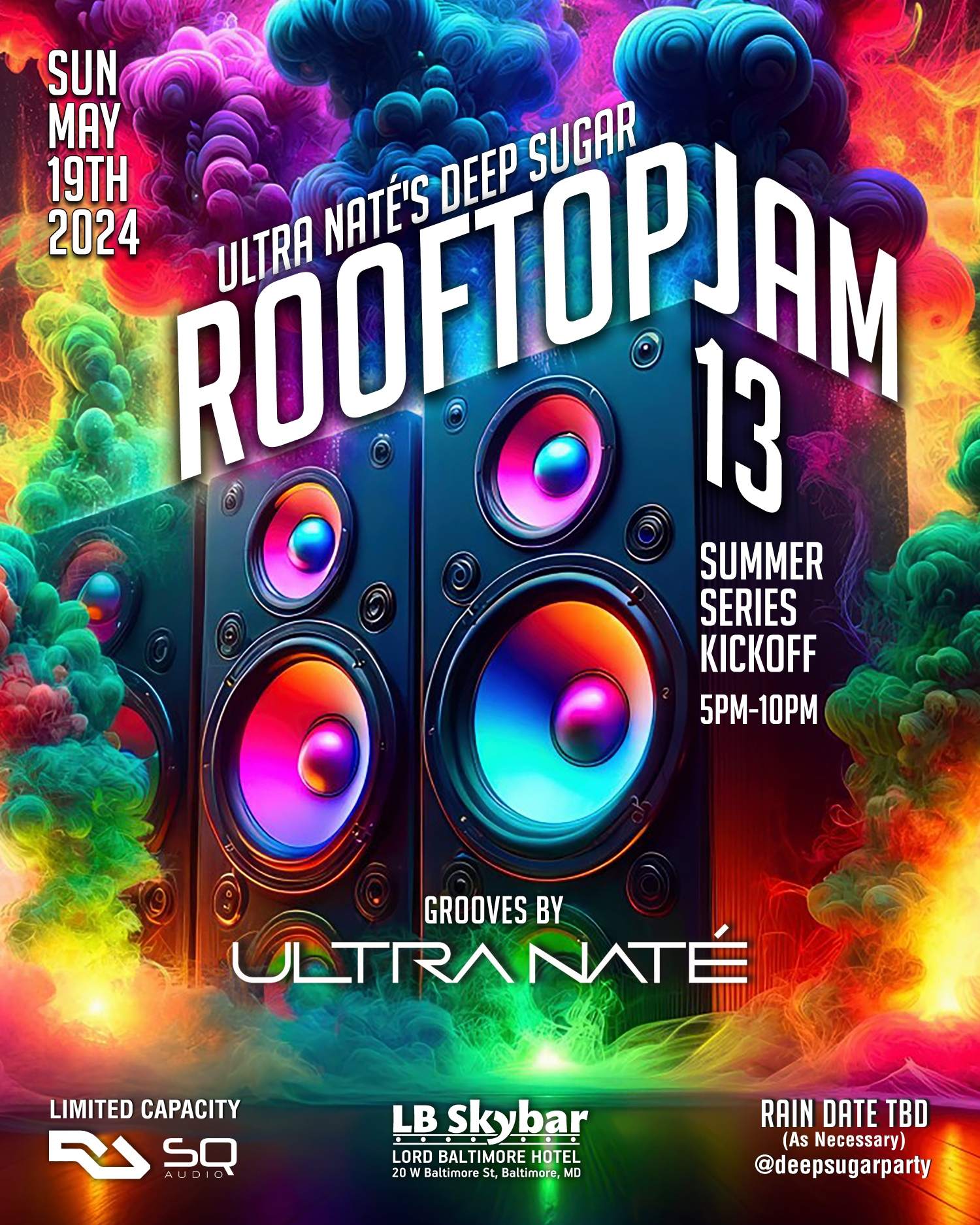 Ultra Natê's DEEP SUGAR 'ROOFTOP JAM 13' at TBA - Lord Baltimore Hotel ...
