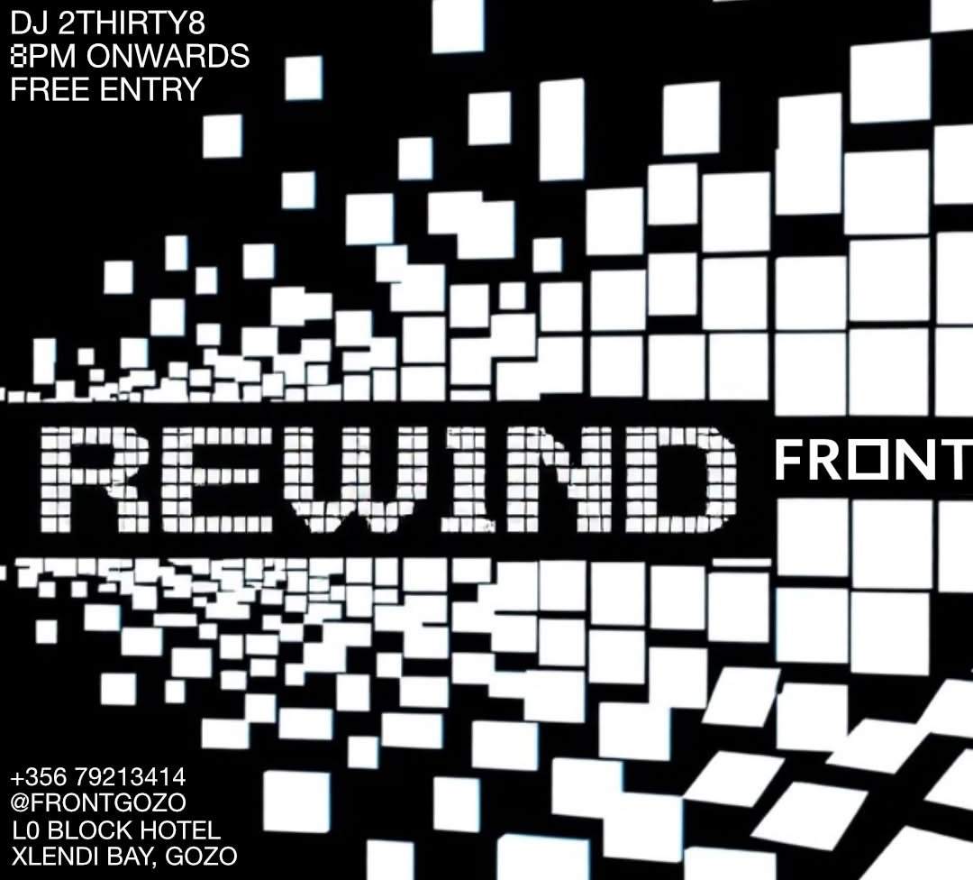 REWIND - UK Garage in Gozo at Front Bar, Malta